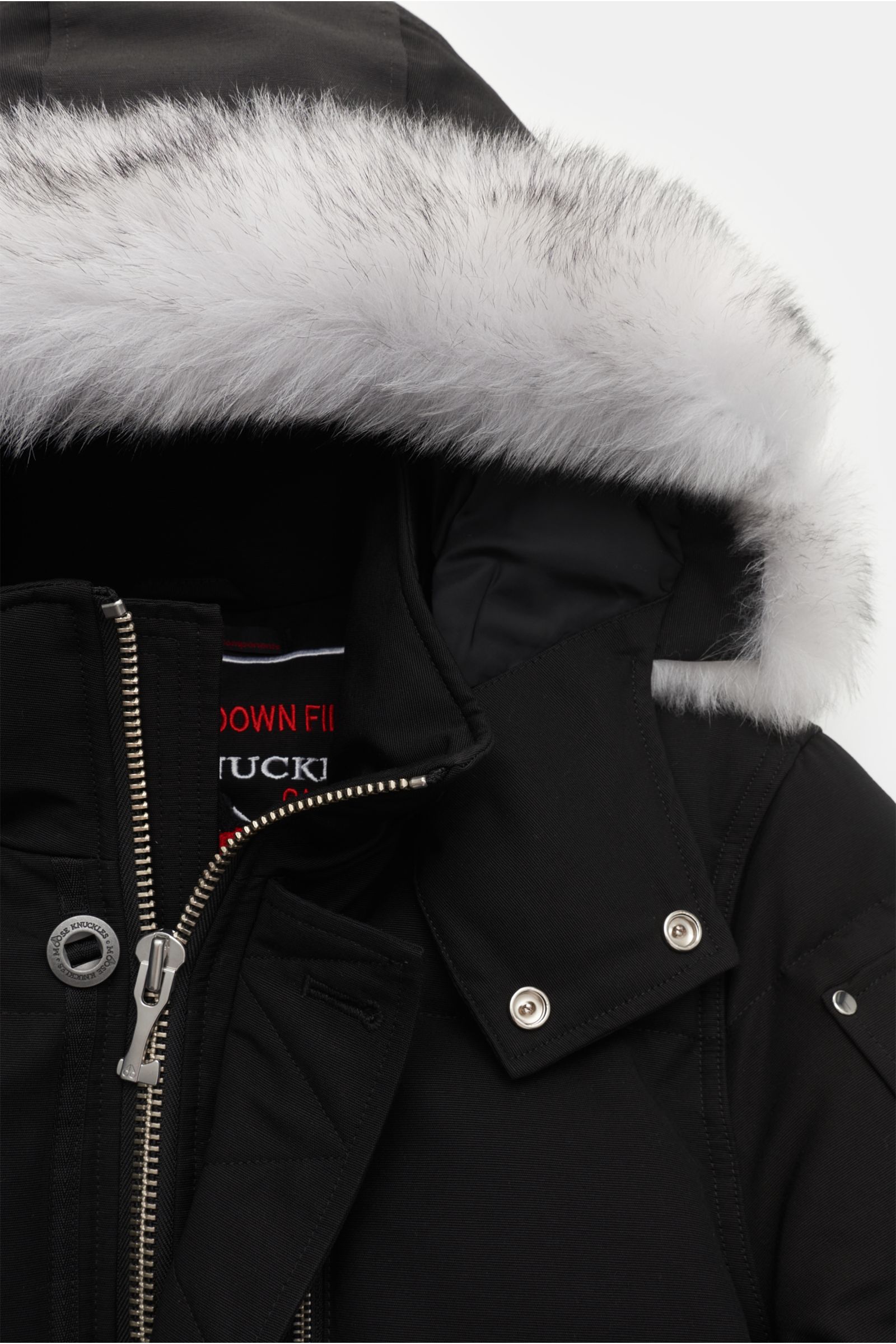 MOOSE KNUCKLES down jacket '3Q Jacket' black/white | BRAUN Hamburg