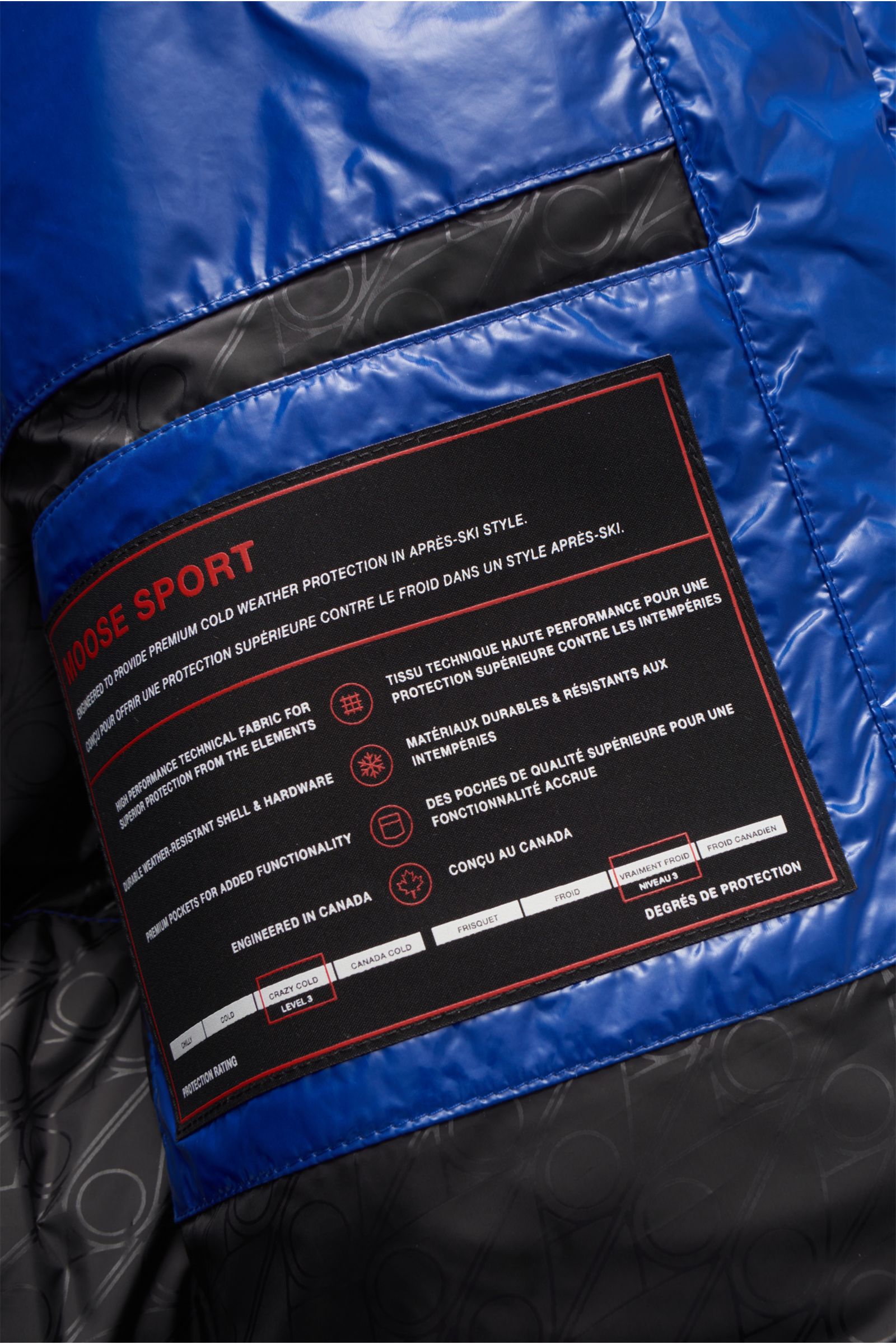 MOOSE KNUCKLES down jacket 'Dugald' blue/black | BRAUN Hamburg