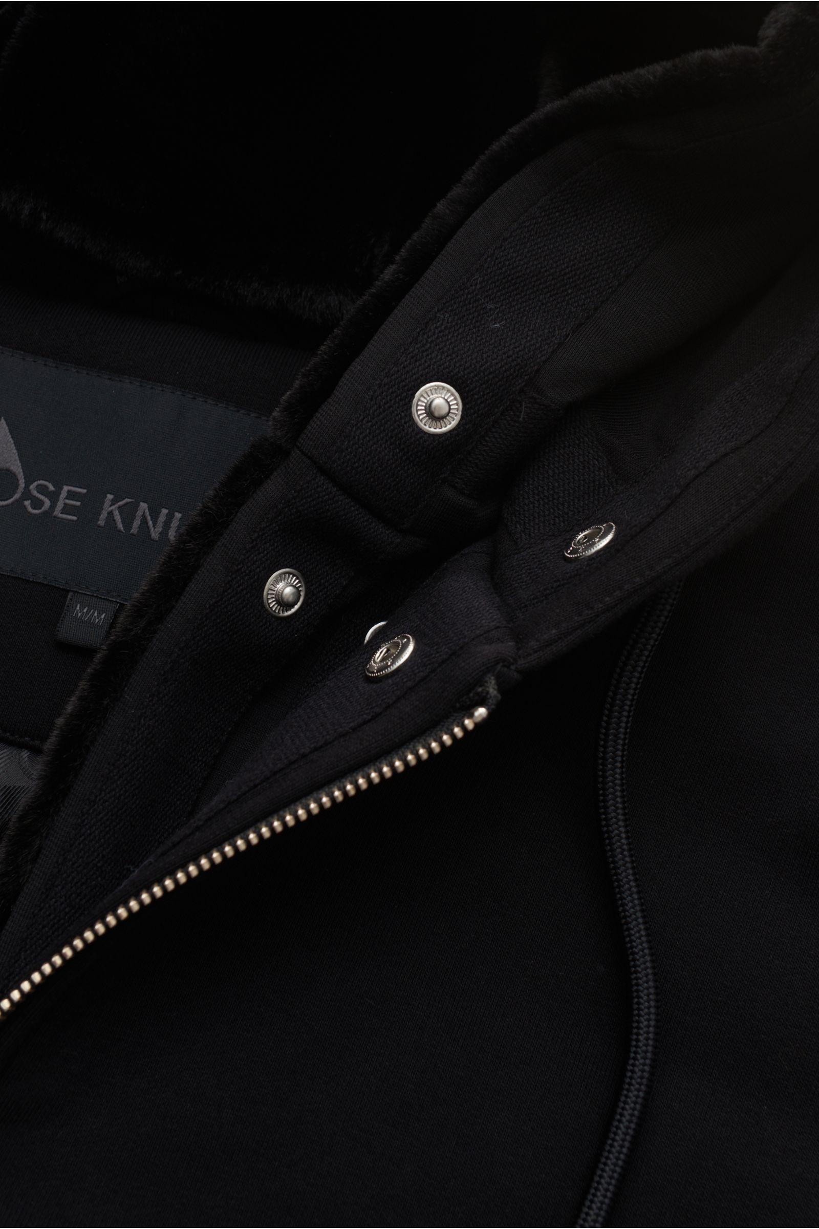 MOOSE KNUCKLES sweat jacket 'Classic Bunny' black | BRAUN Hamburg