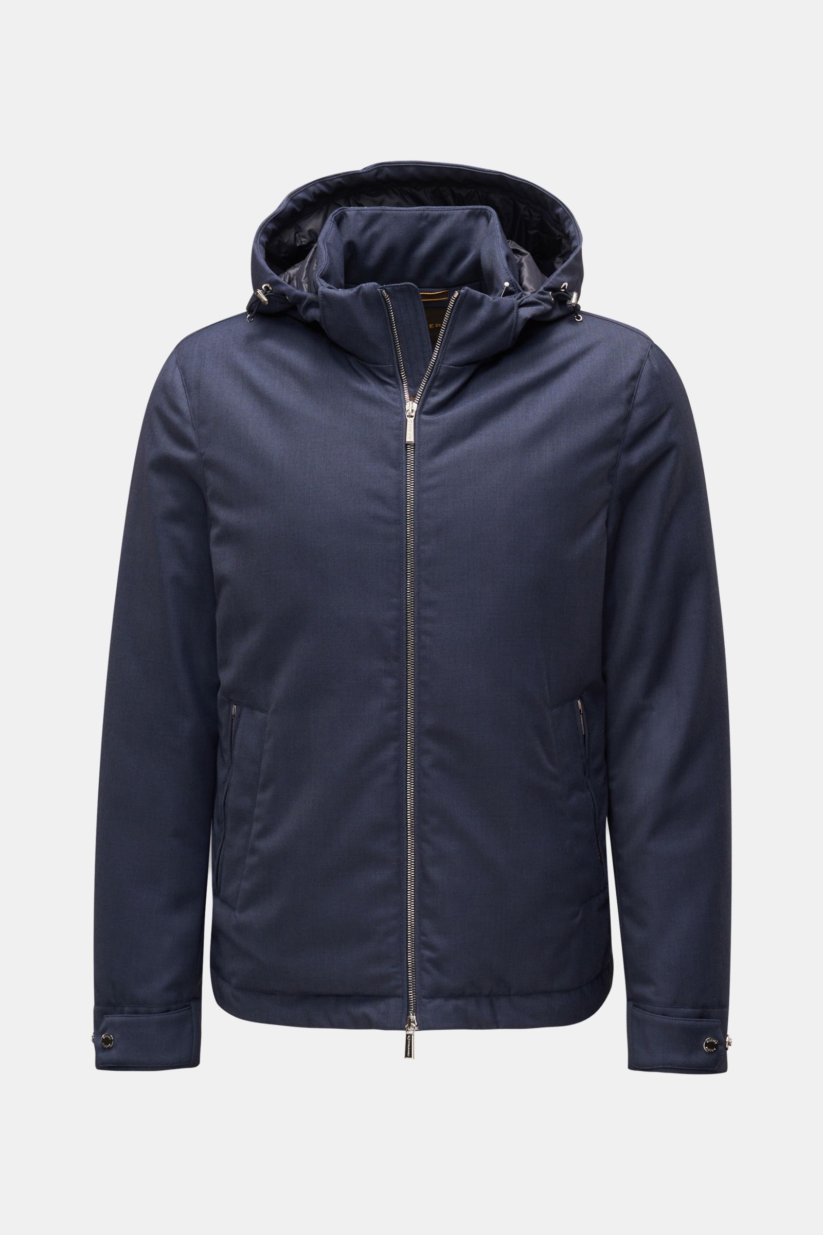 MOORER down jacket 'Albini' grey-blue | BRAUN Hamburg