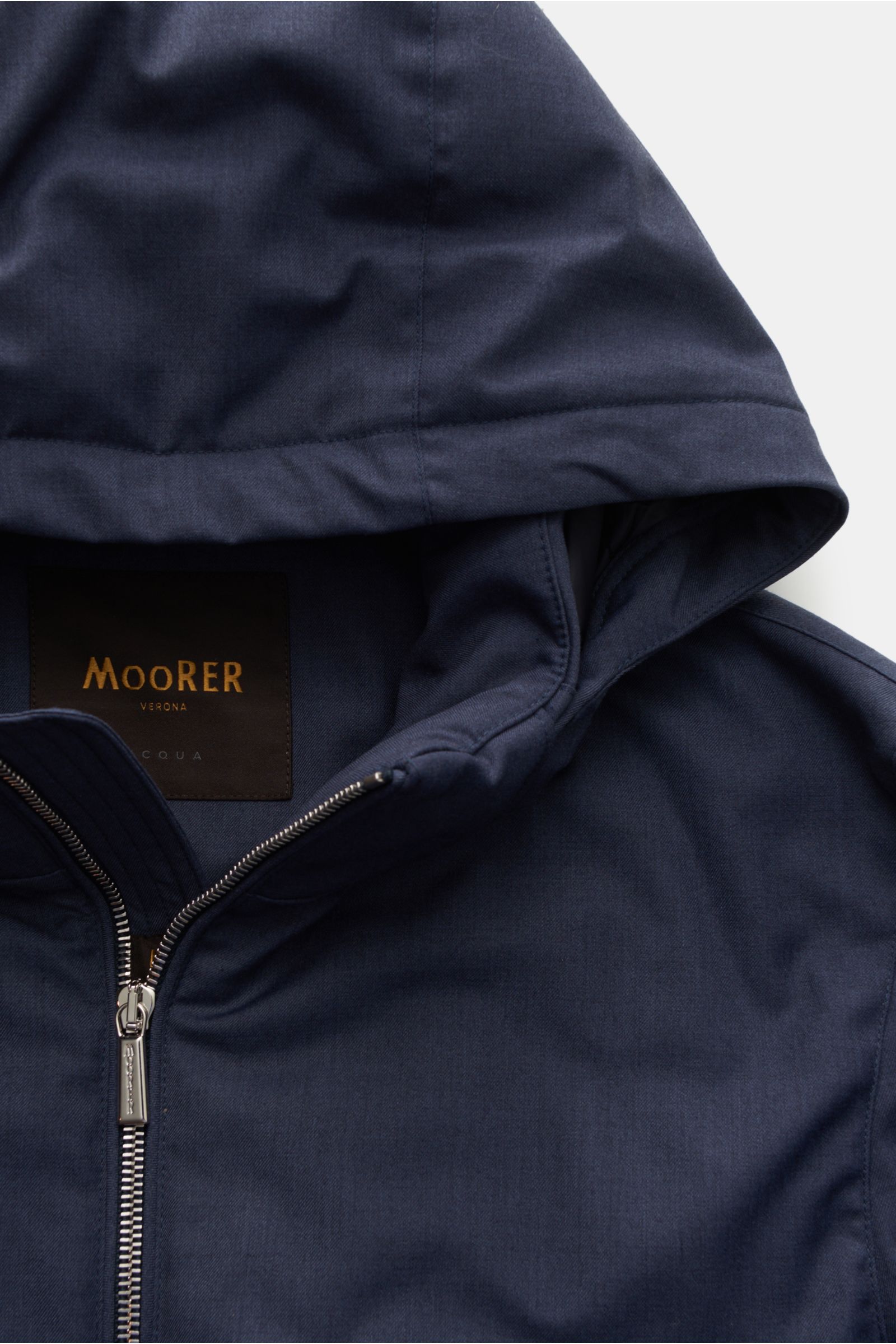 MOORER down jacket 'Albini' grey-blue | BRAUN Hamburg
