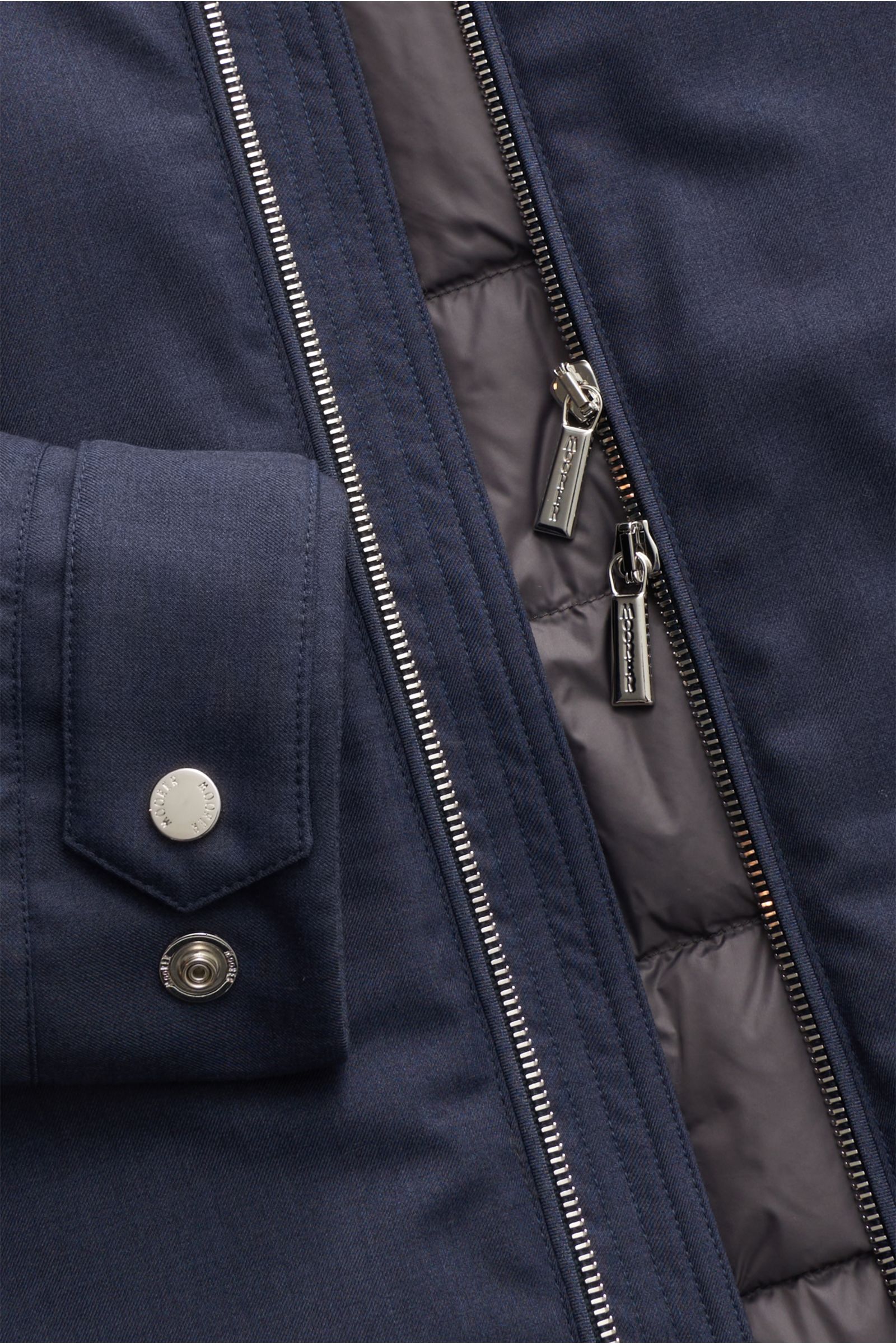 MOORER down jacket 'Albini' grey-blue | BRAUN Hamburg