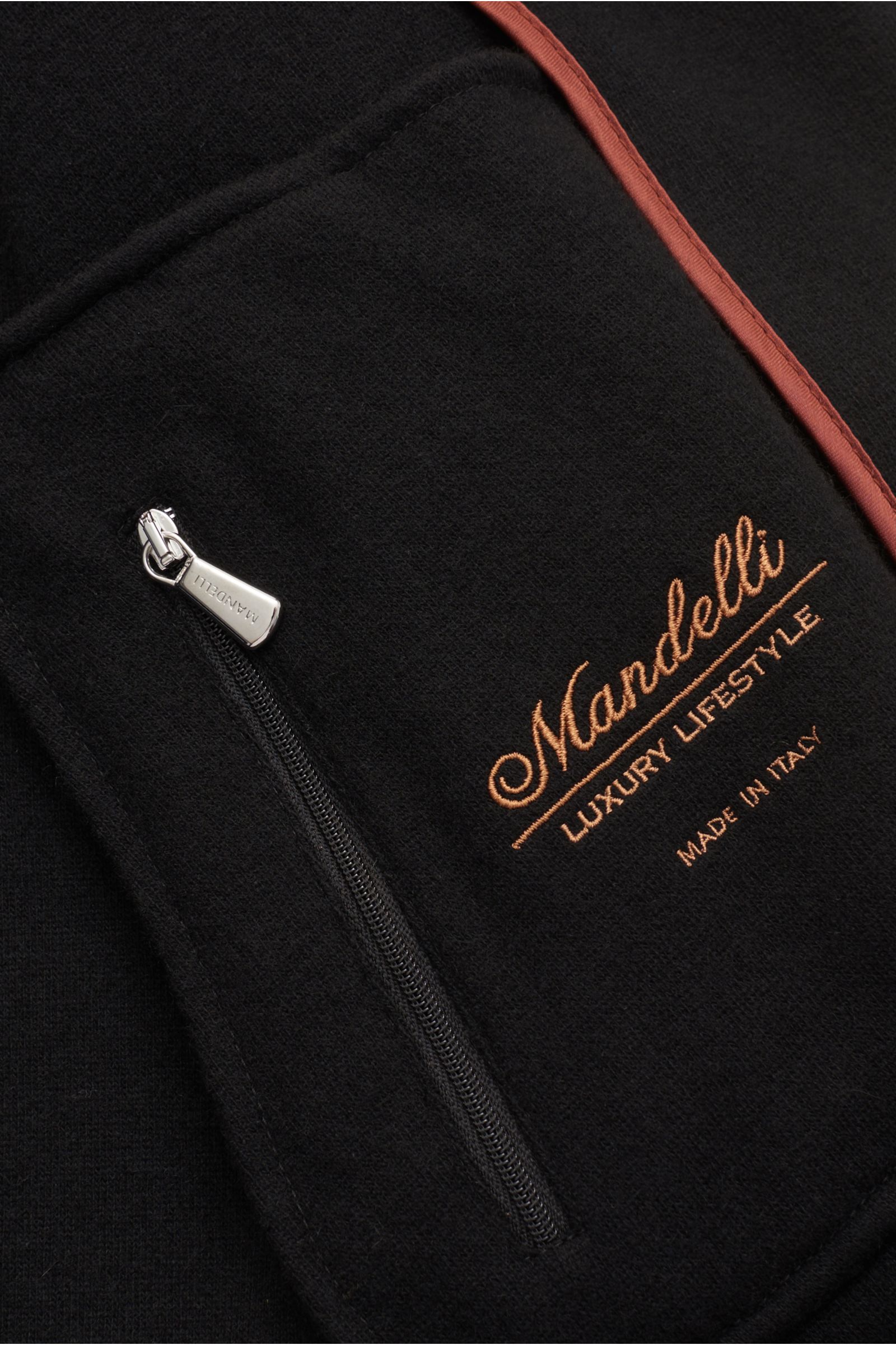 MANDELLI cashmere knit blouson black | BRAUN Hamburg