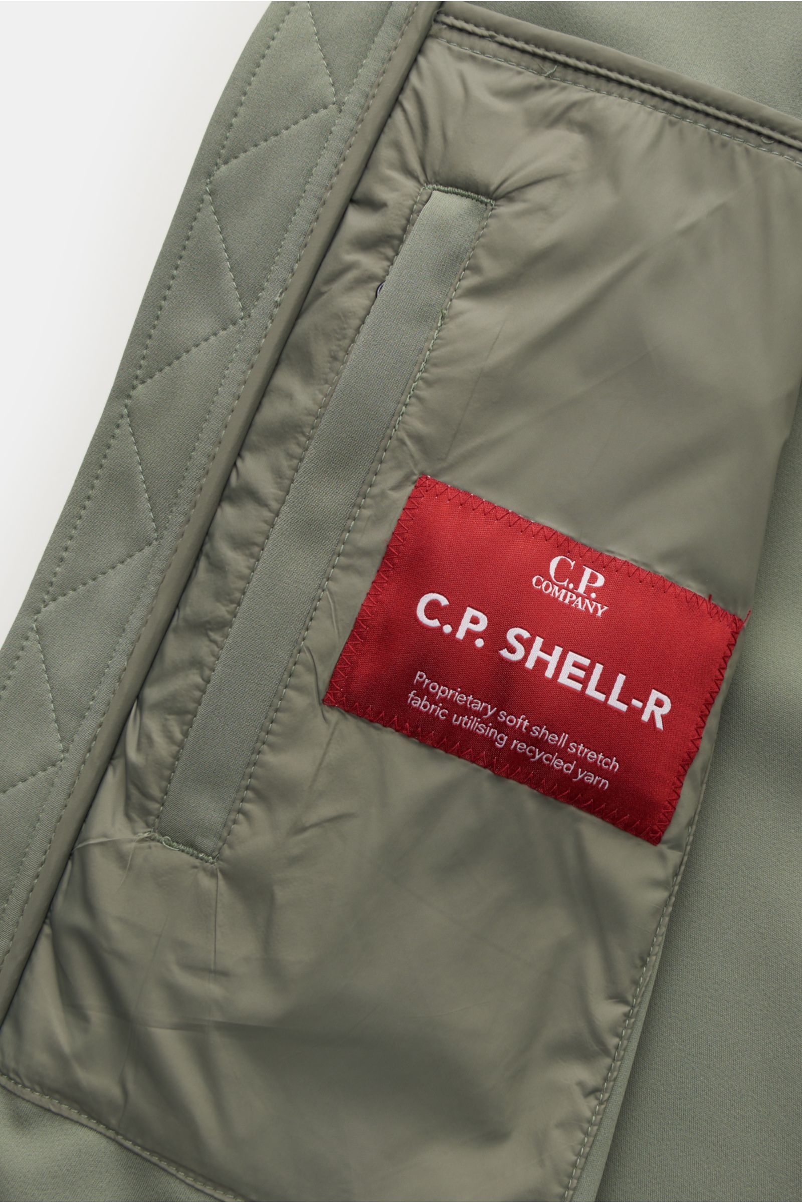 C.P. COMPANY Softshell-Jacke 'C.P. Shell-R Goggle Jacket' graugrün | BRAUN Hamburg