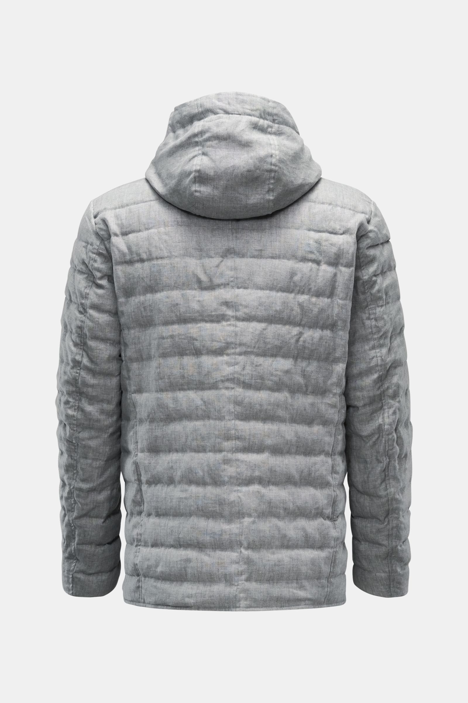 HERNO linen down jacket grey | BRAUN Hamburg