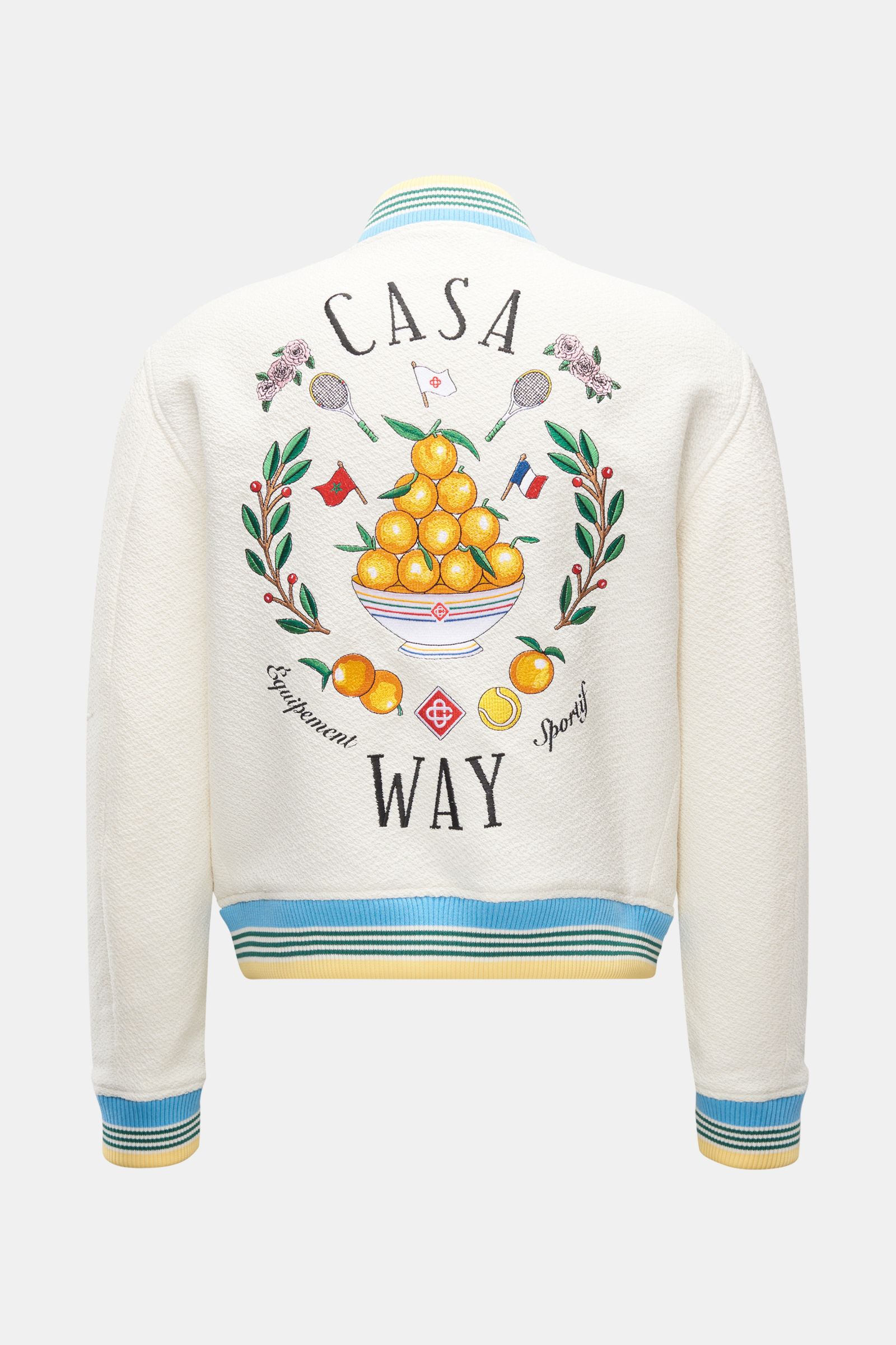 CASABLANCA blouson 'Textured Tailoring' cream | BRAUN Hamburg