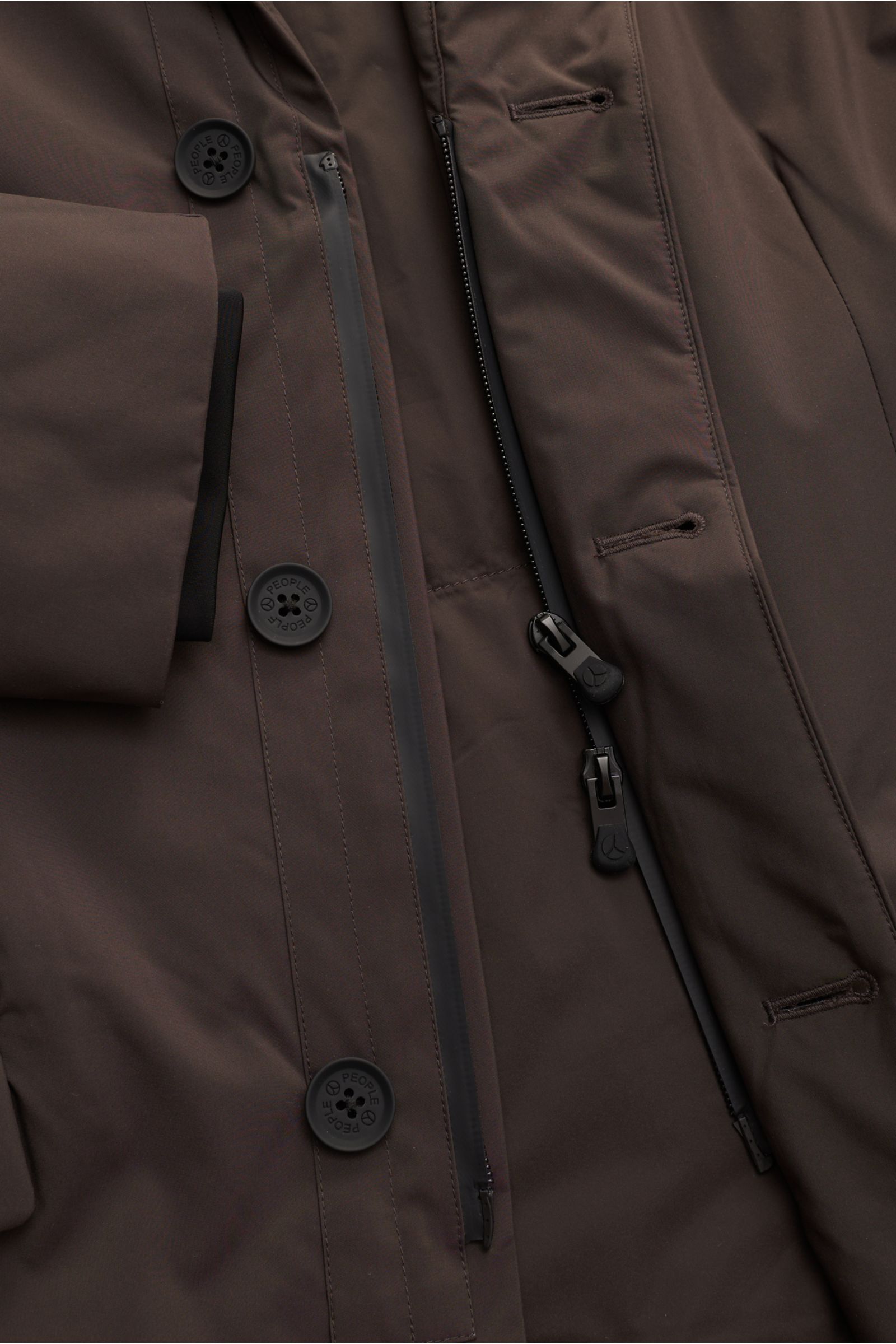 PEOPLE OF SHIBUYA jacket 'Aioshi' dark brown | BRAUN Hamburg