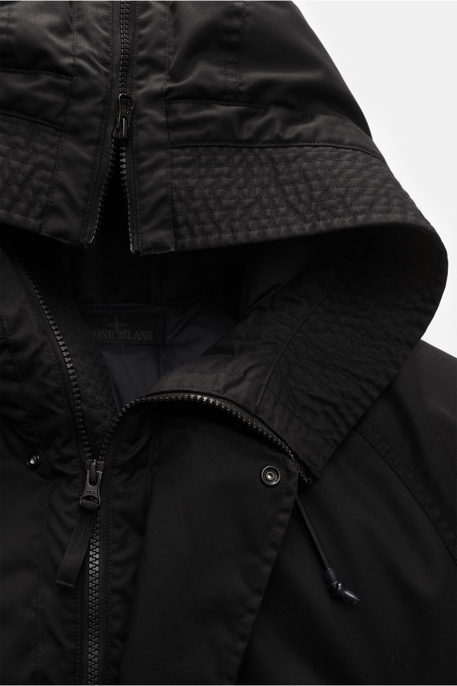 STONE ISLAND down parka 'Twill Wool Down-TC Ghost Piece' black | BRAUN ...