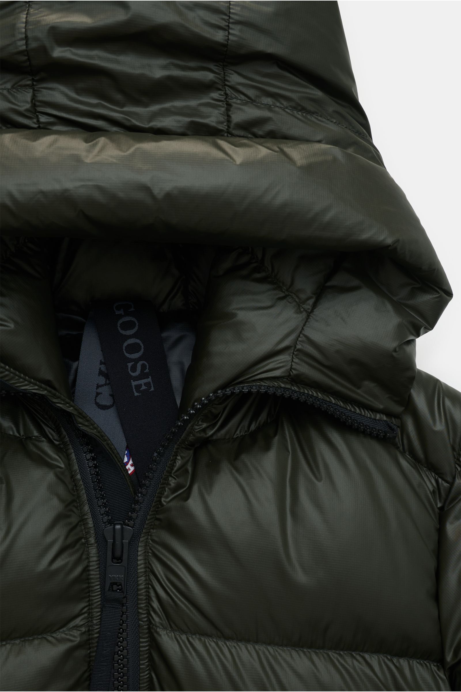CANADA GOOSE down jacket 'Crofton Puffer' dark olive | BRAUN Hamburg