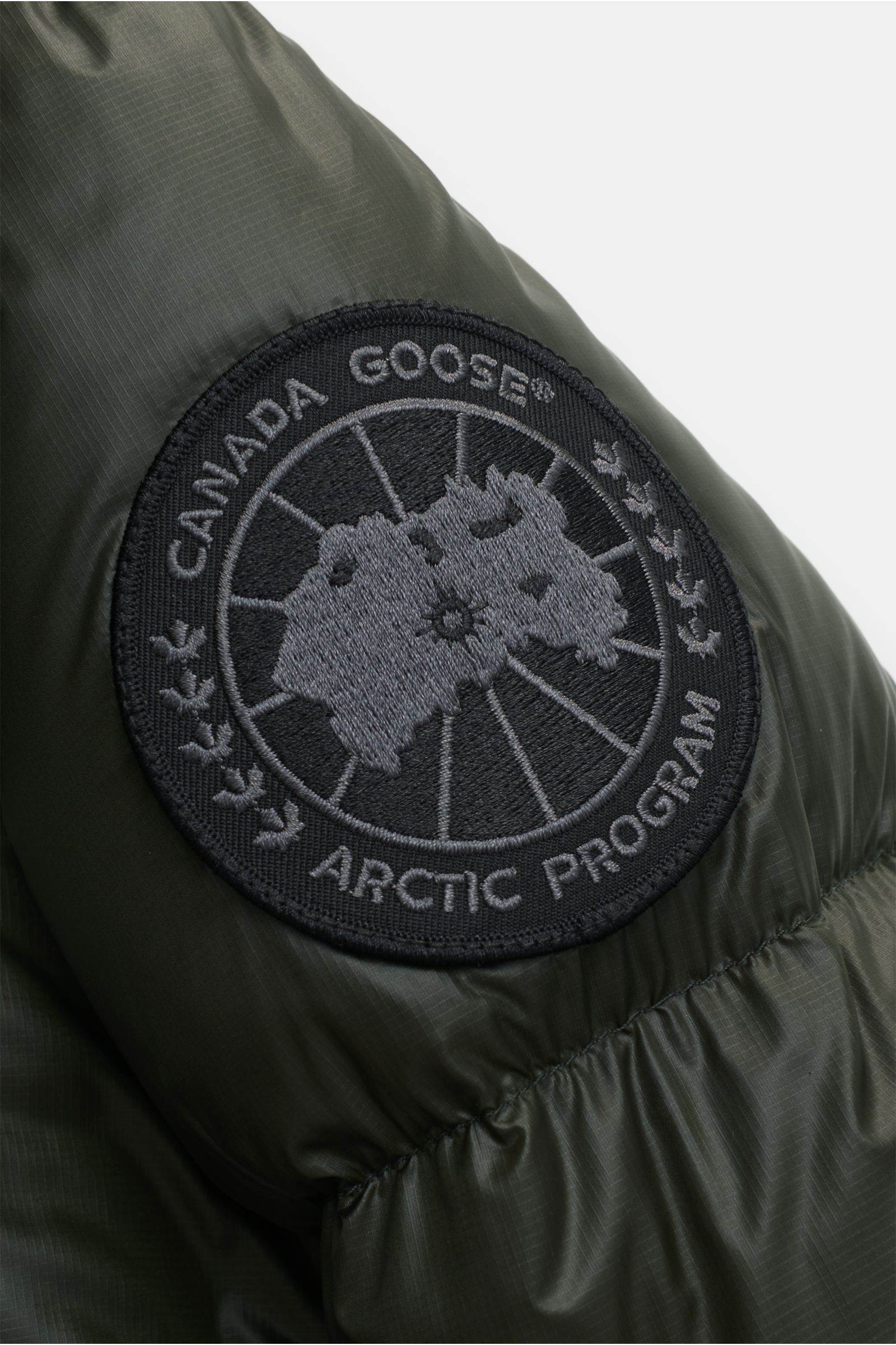 CANADA GOOSE down jacket 'Crofton Puffer' dark olive | BRAUN Hamburg