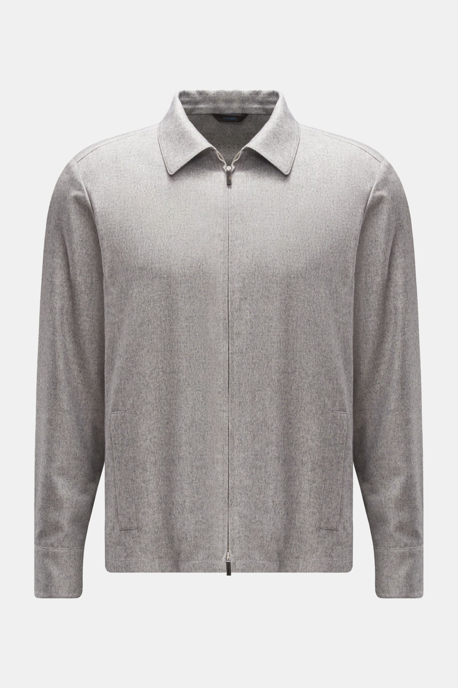 COLOMBO jacket light grey melange | BRAUN Hamburg