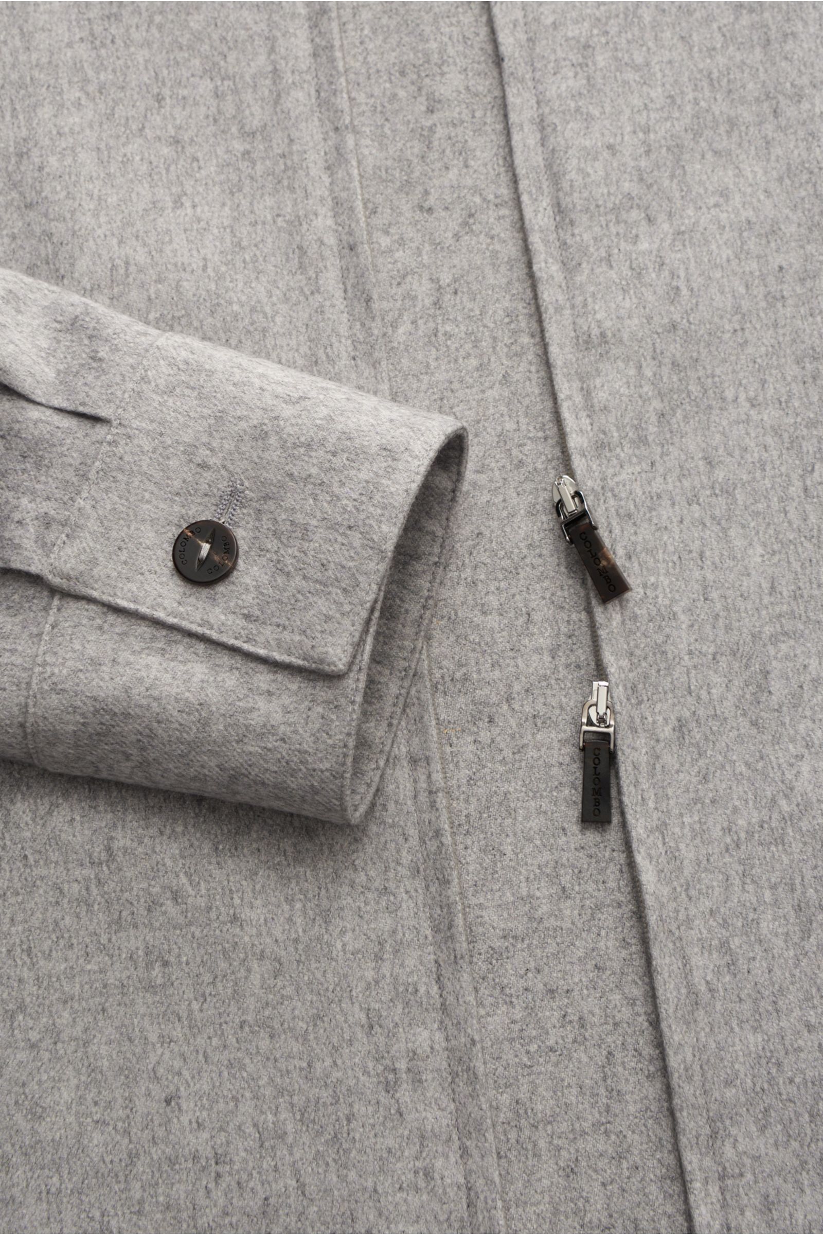 COLOMBO jacket light grey melange | BRAUN Hamburg