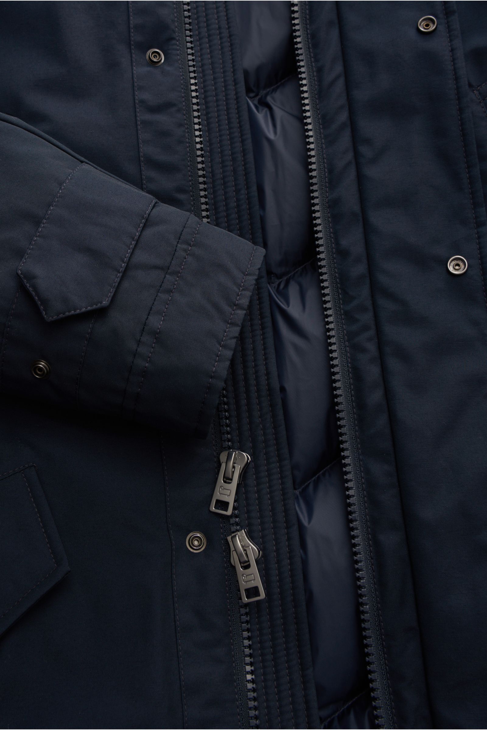 WOOLRICH down parka 'Polar High Collar Parka' navy | BRAUN Hamburg