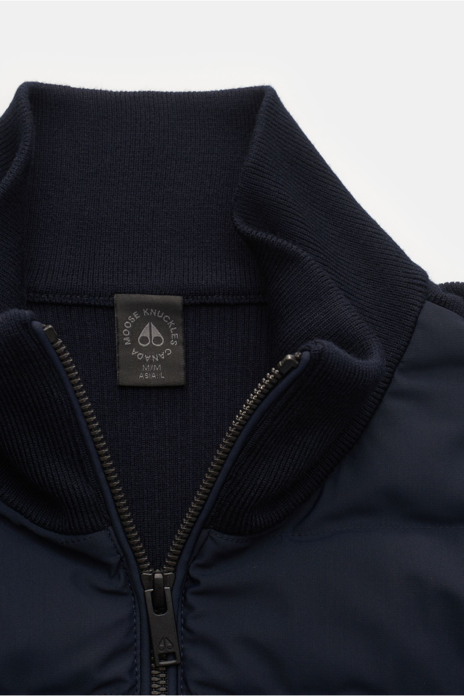 MOOSE KNUCKLES down cardigan 'Kamet Hybrid' navy | BRAUN Hamburg