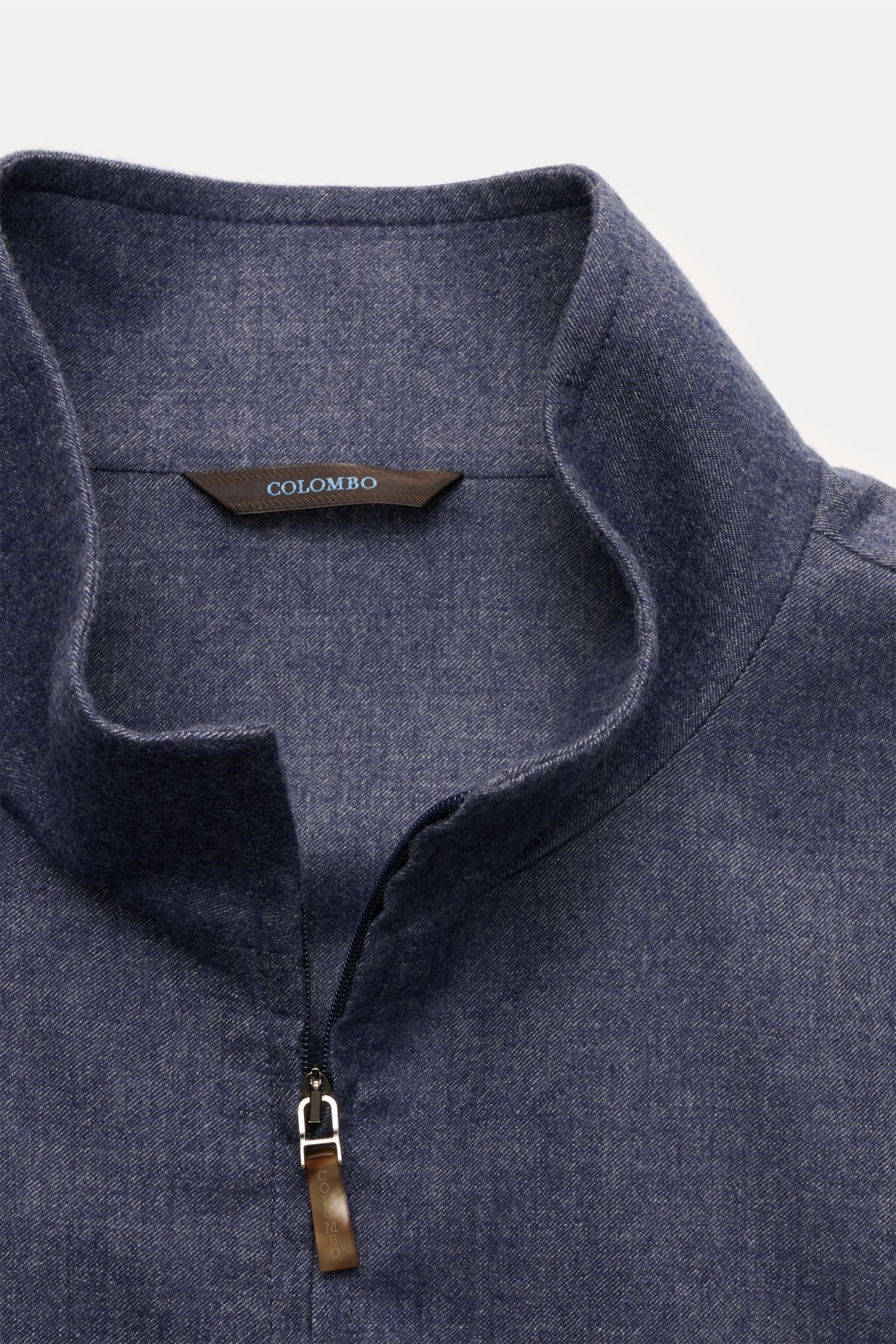 COLOMBO Baby-Cashmere Jacke graublau meliert | BRAUN Hamburg