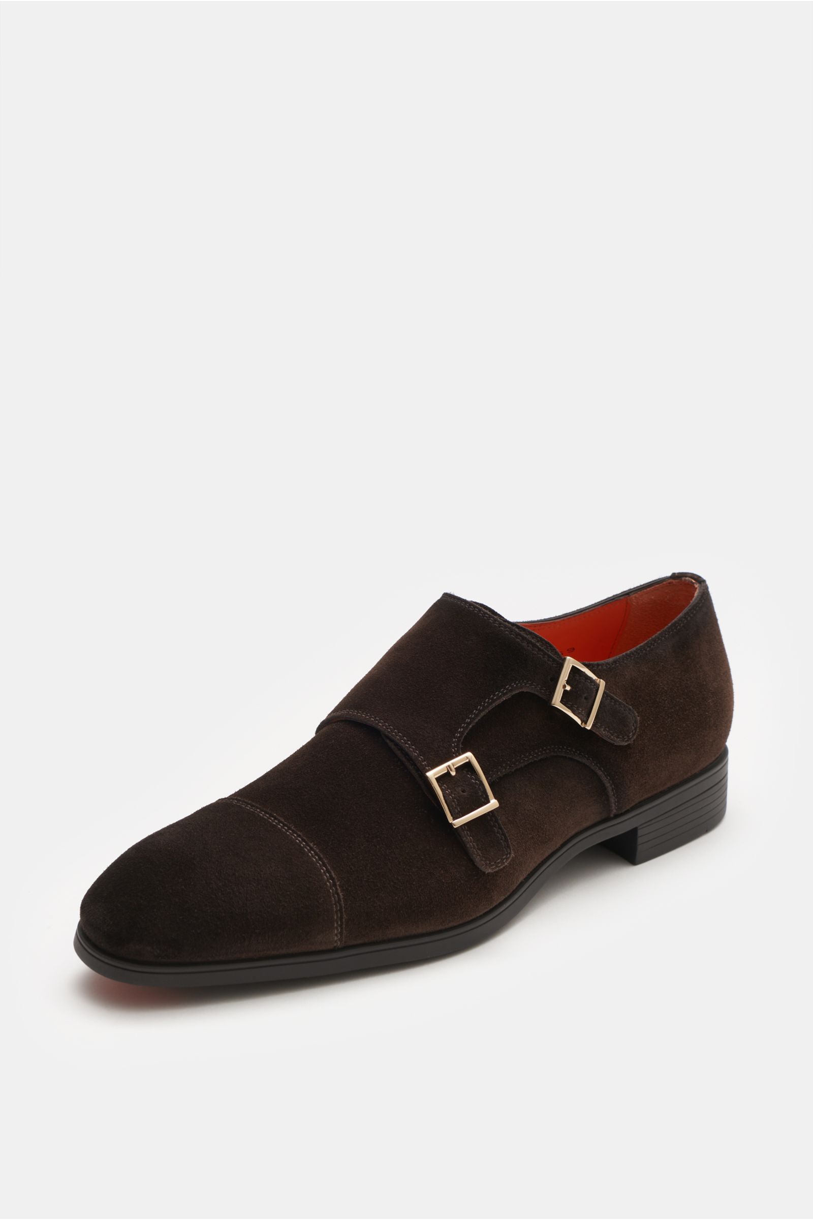 SANTONI double monk shoes navy | BRAUN Hamburg