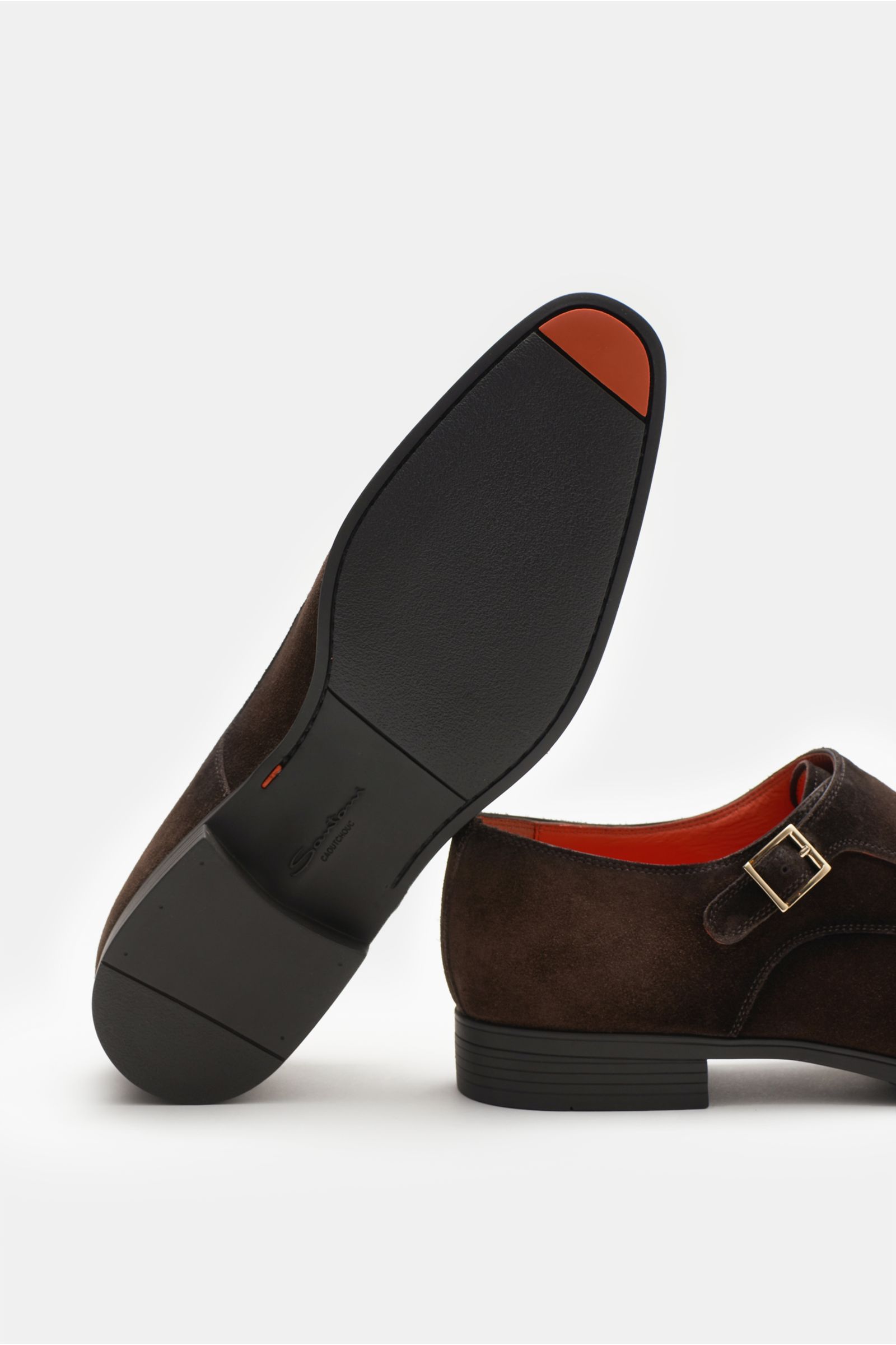 SANTONI double monk shoes navy | BRAUN Hamburg