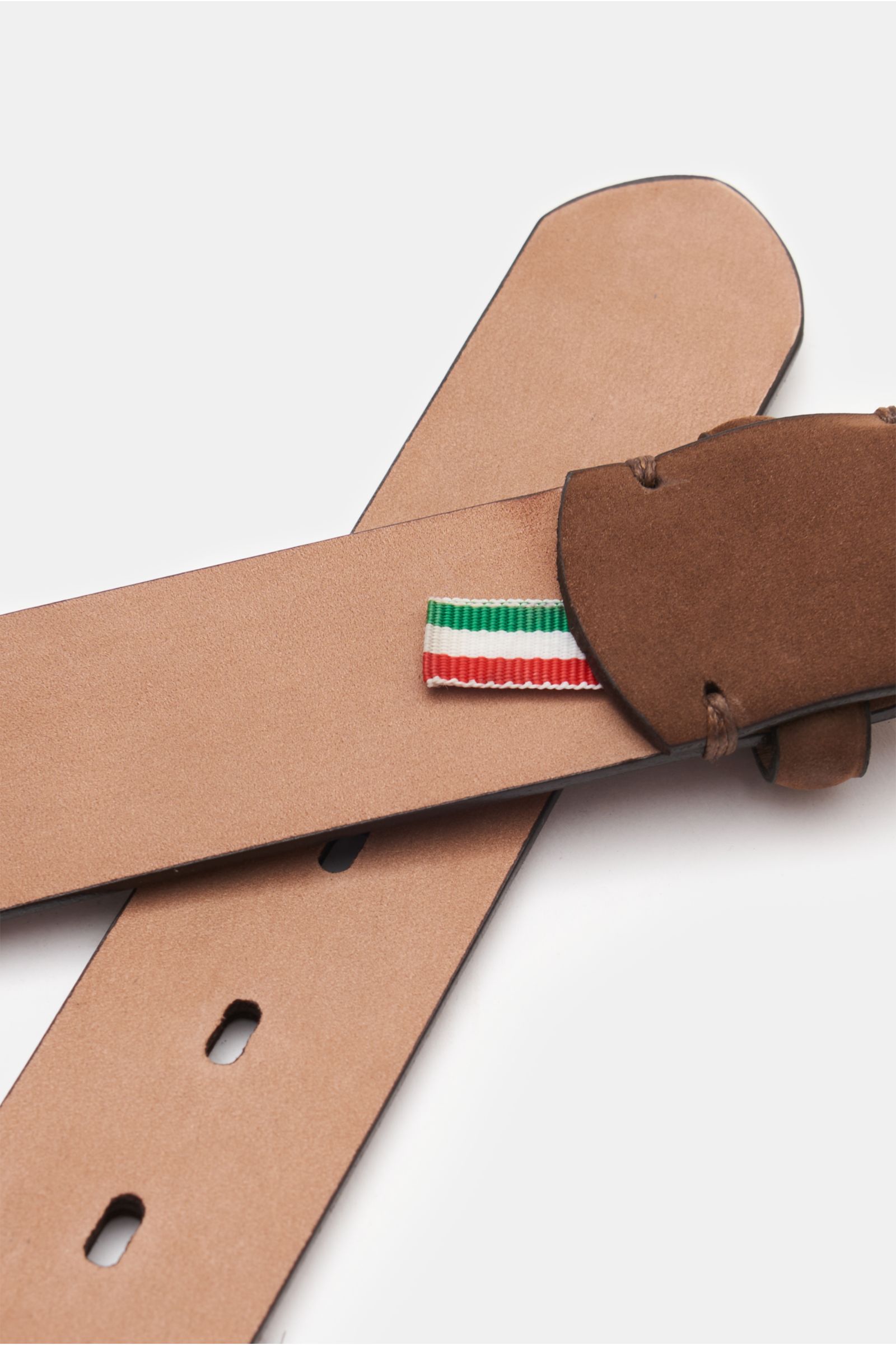 FAUSTO COLATO Gürtel Nubukleder braun | BRAUN Hamburg