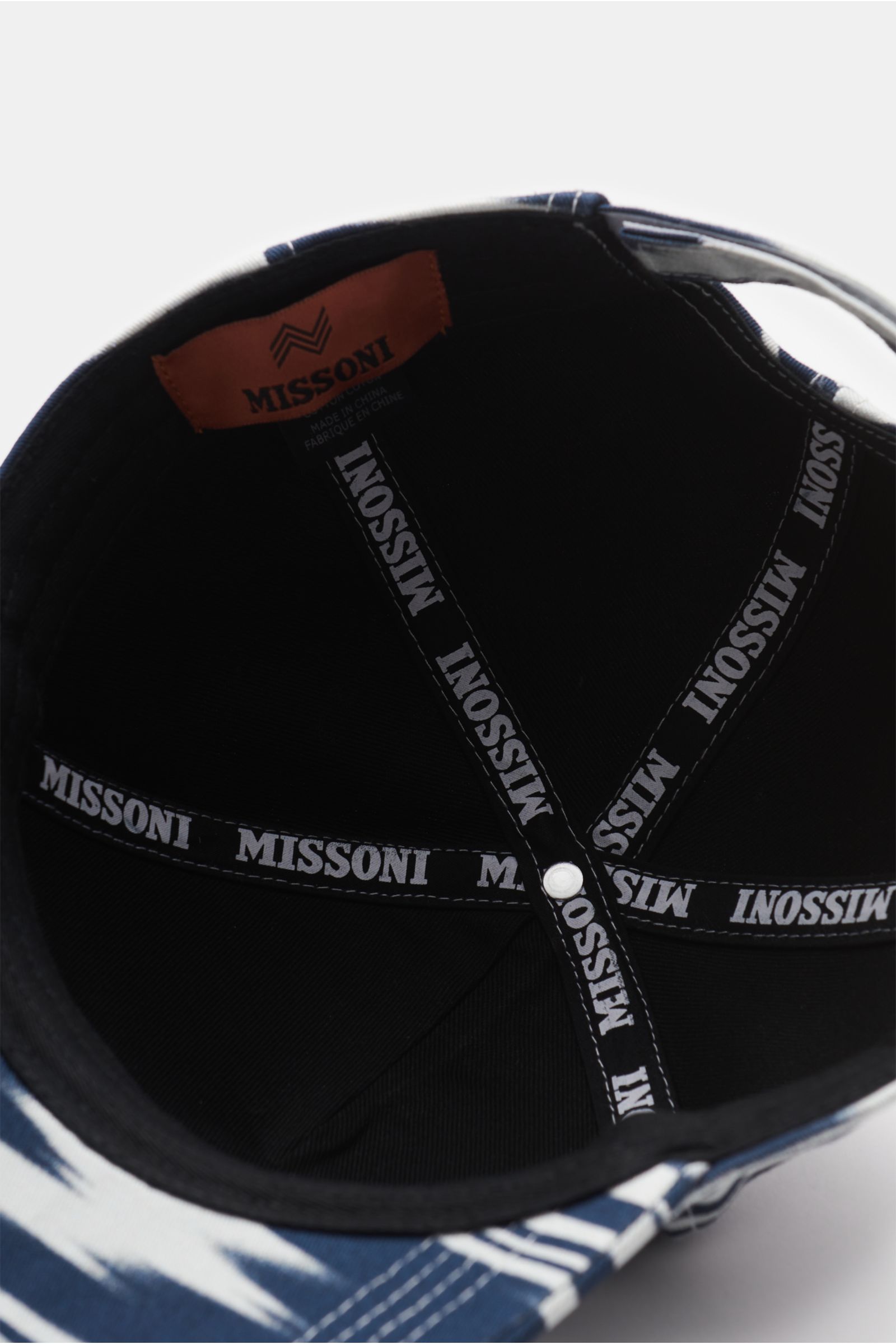 MISSONI Baseball-Cap navy/offwhite gemustert | BRAUN Hamburg