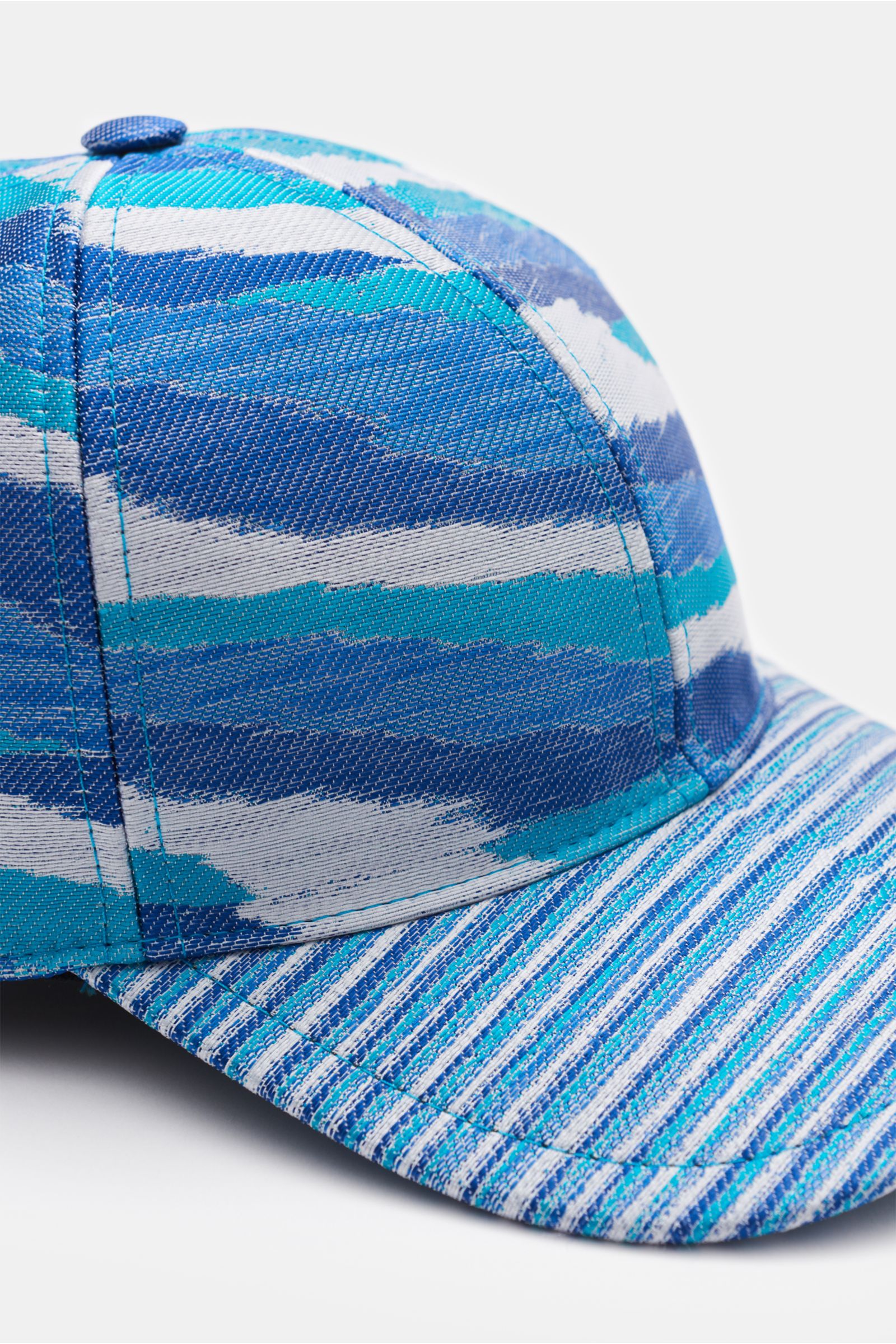 MISSONI Baseball-Cap offwhite/blau/türkis gemustert | BRAUN Hamburg