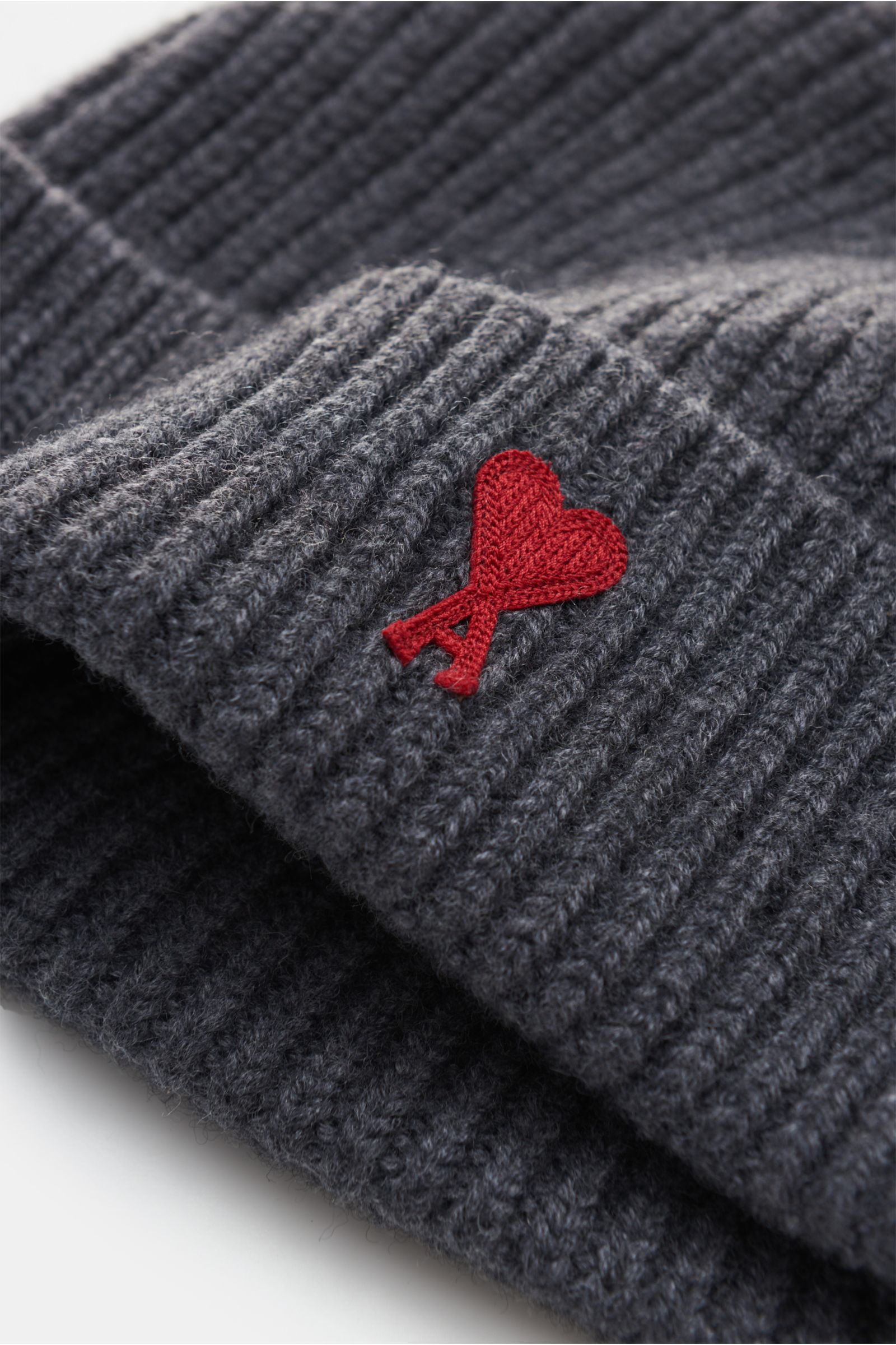 AMI PARIS beanie 'Ami de Cœur' dark grey | BRAUN Hamburg