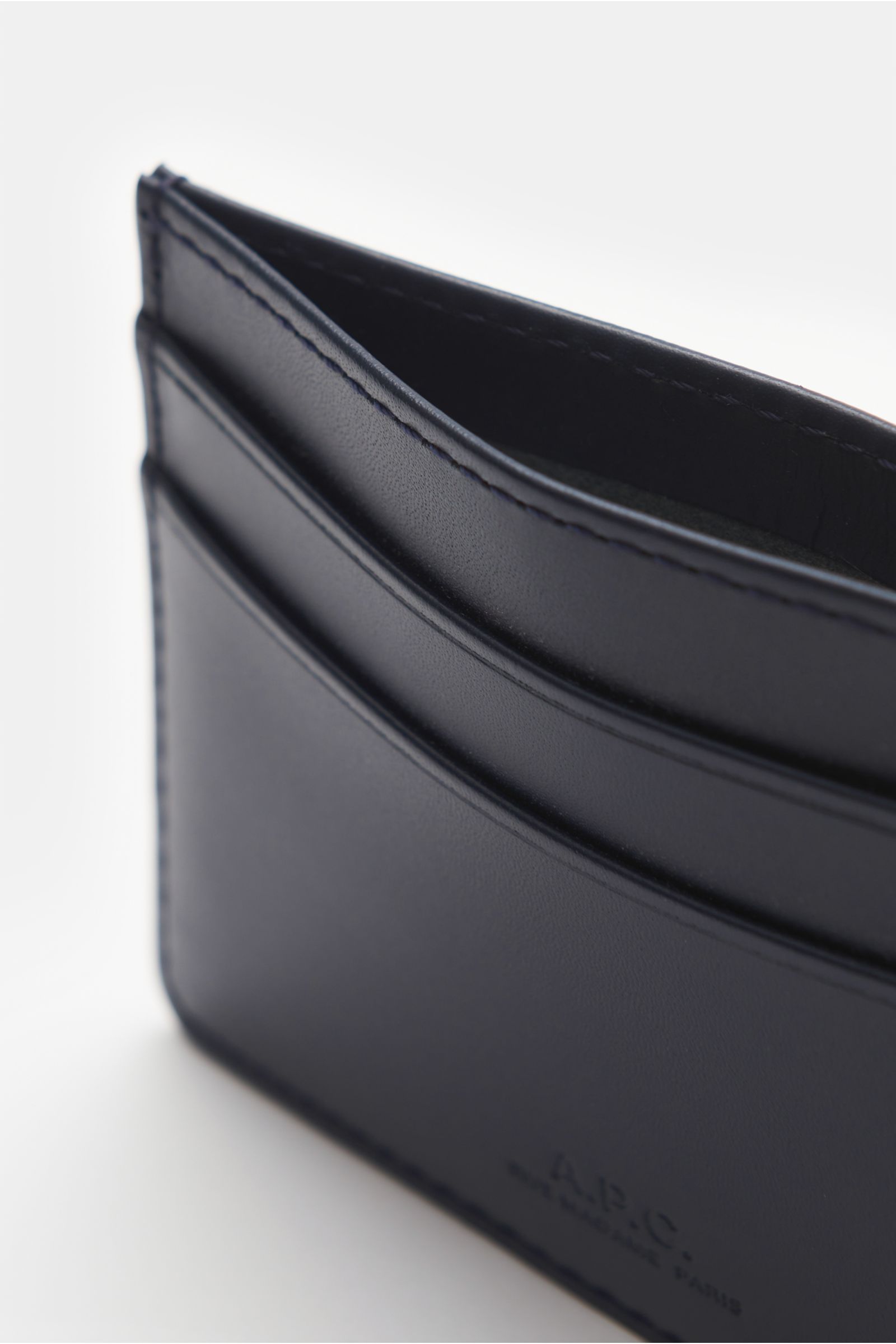A.P.C. Credit card holder 'André' navy | BRAUN Hamburg