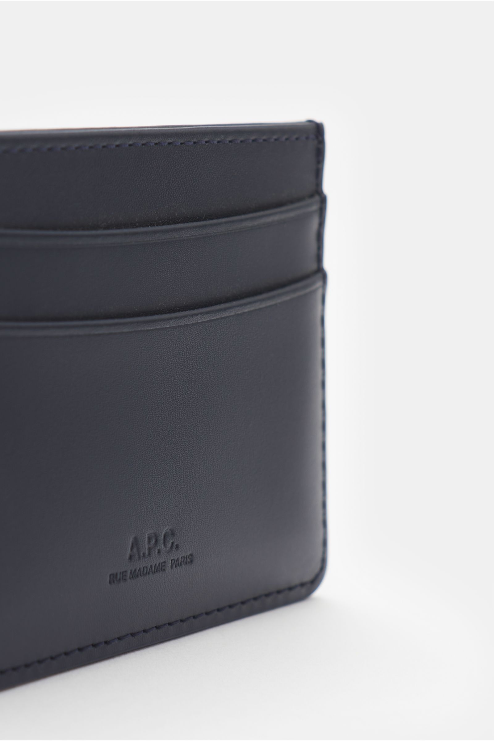 A.P.C. Credit card holder 'André' navy | BRAUN Hamburg