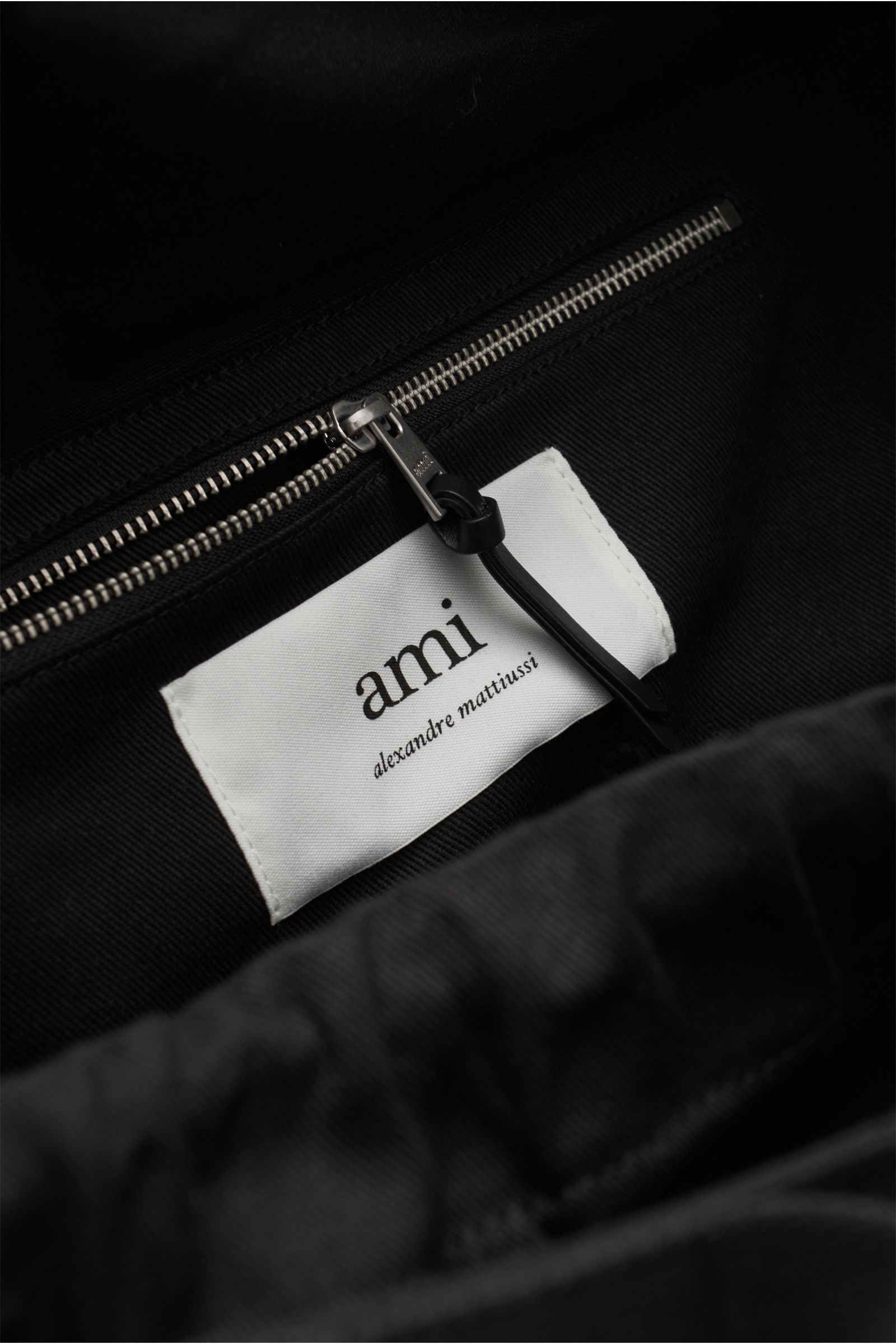 AMI PARIS Canvas-Shopper schwarz | BRAUN Hamburg