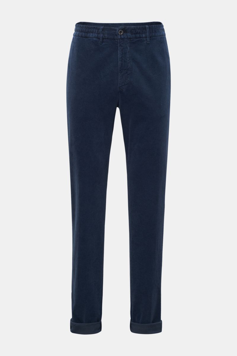 INCOTEX SLACKS Cord-Joggpants 'Slim Fit' navy | BRAUN Hamburg