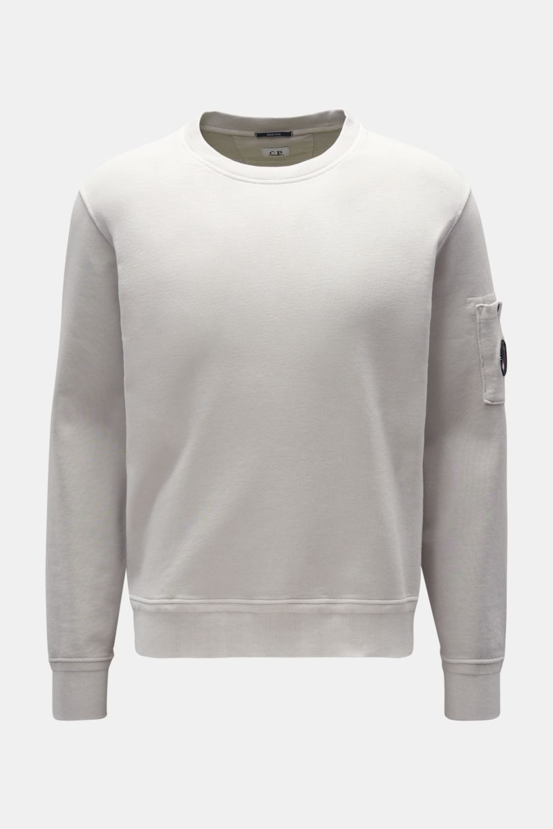 C.P. COMPANY crew neck sweatshirt light grey | BRAUN Hamburg