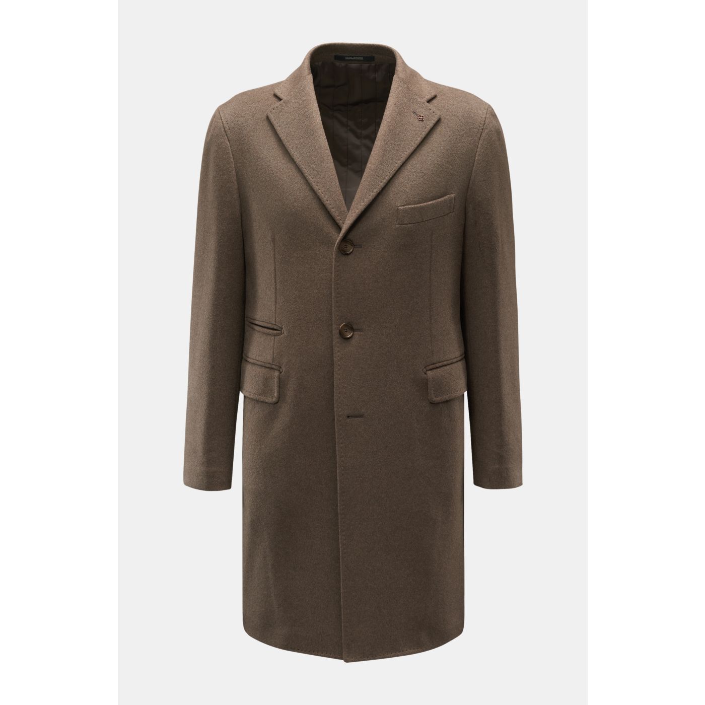 TAGLIATORE cashmere coat brown mottled | BRAUN Hamburg