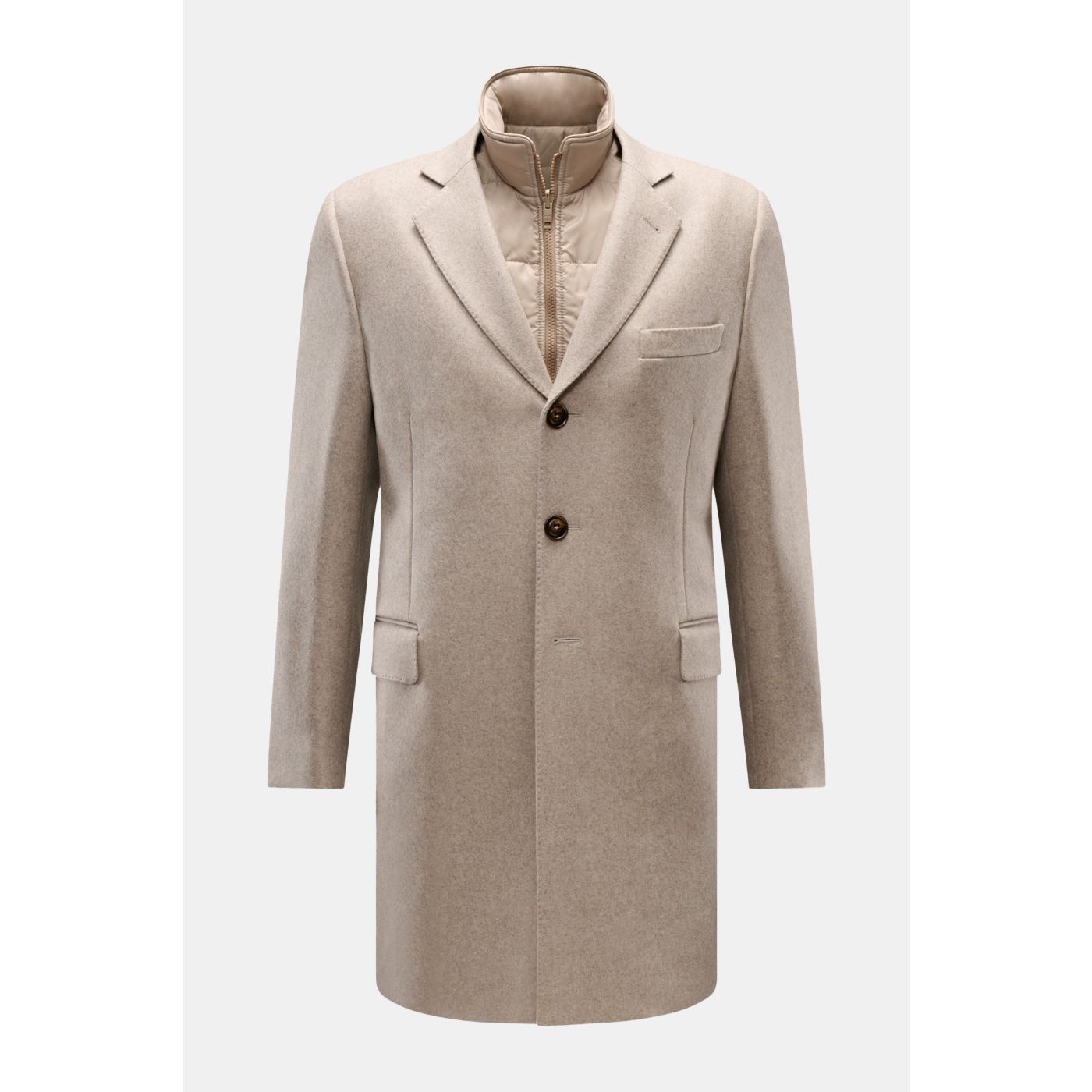 FAY coat 'Double Coat' with waistcoat beige | BRAUN Hamburg