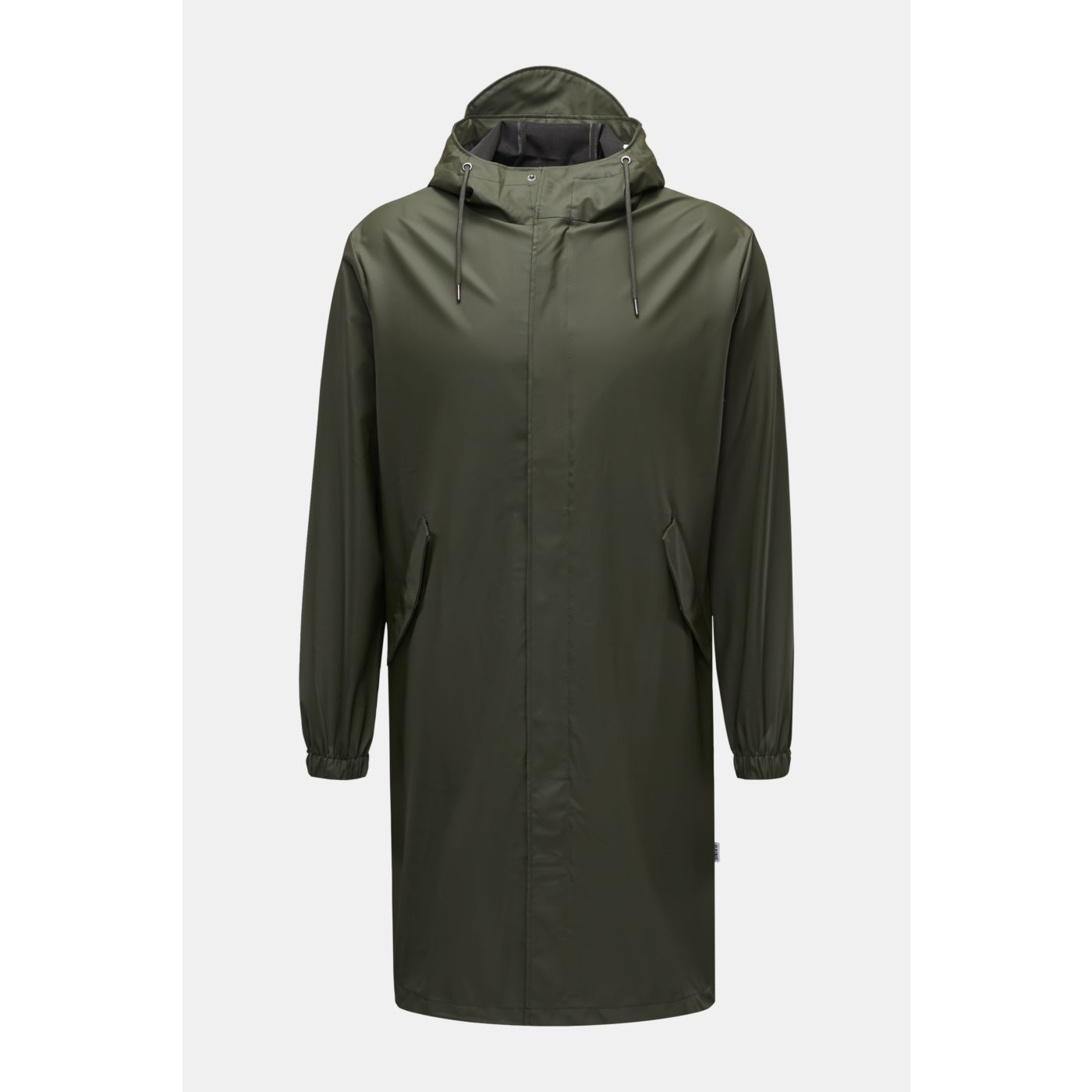 RAINS rain coat 'Fishtail Parka' dark olive | BRAUN Hamburg