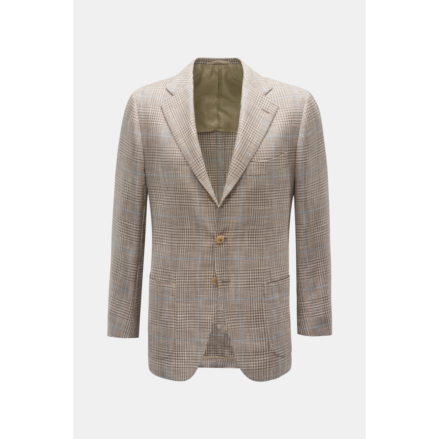 CESARE ATTOLINI smart-casual jacket brown/beige/light blue | BRAUN Hamburg
