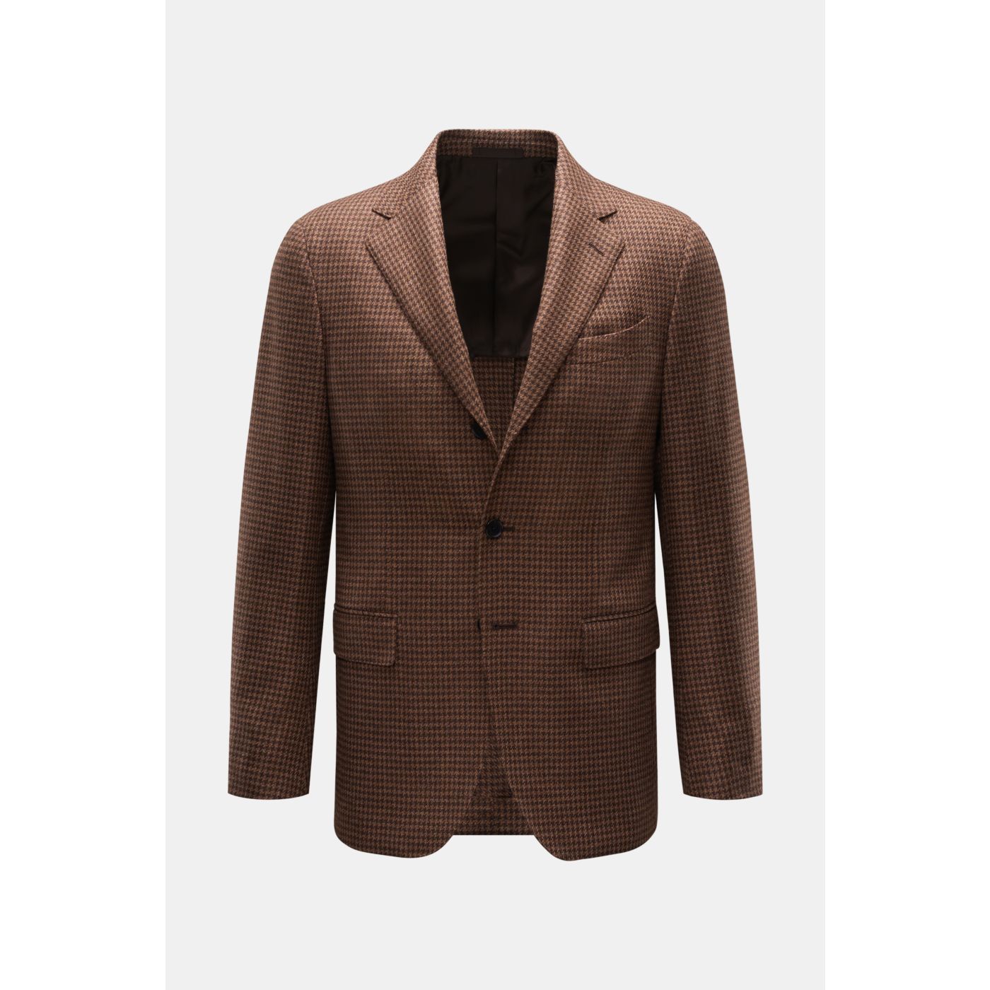 CARUSO smart-casual jacket 'Aida' brown/dark brown checked | BRAUN Hamburg