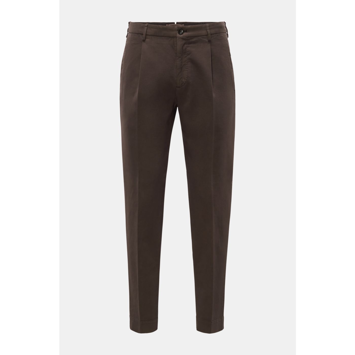 INCOTEX Hose 'Tapered Fit' dunkelbraun | BRAUN Hamburg