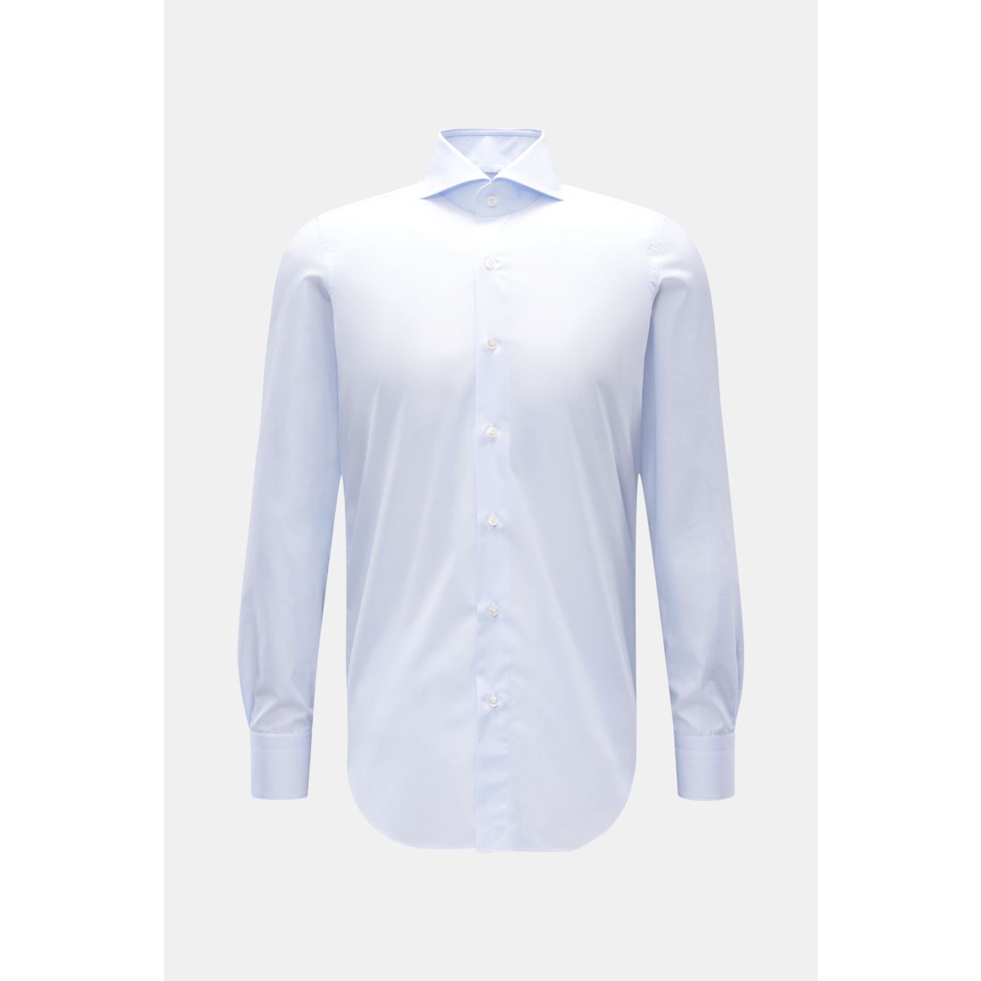 FINAMORE Business Hemd 'Sergio Milano' Haifisch-Kragen hellblau/weiß ...