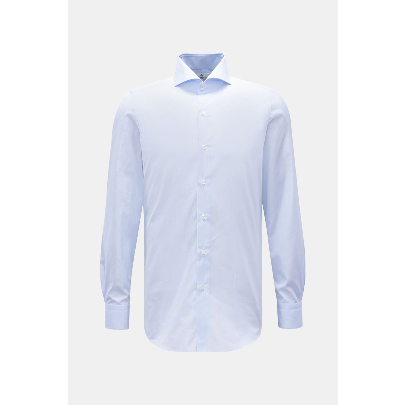 FINAMORE Business Hemd 'Sergio Milano' Haifisch-Kragen hellblau/weiß ...