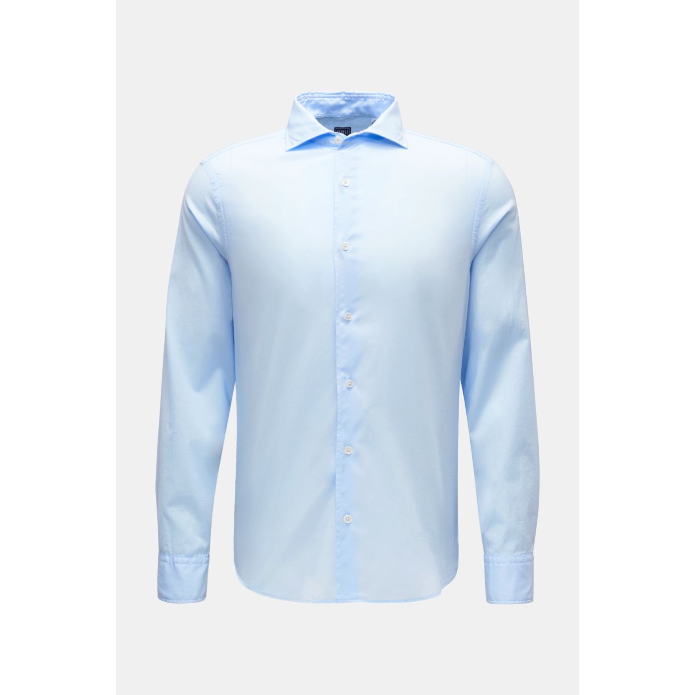 FEDELI Casual Hemd 'Sean' Haifisch-Kragen hellblau | BRAUN Hamburg