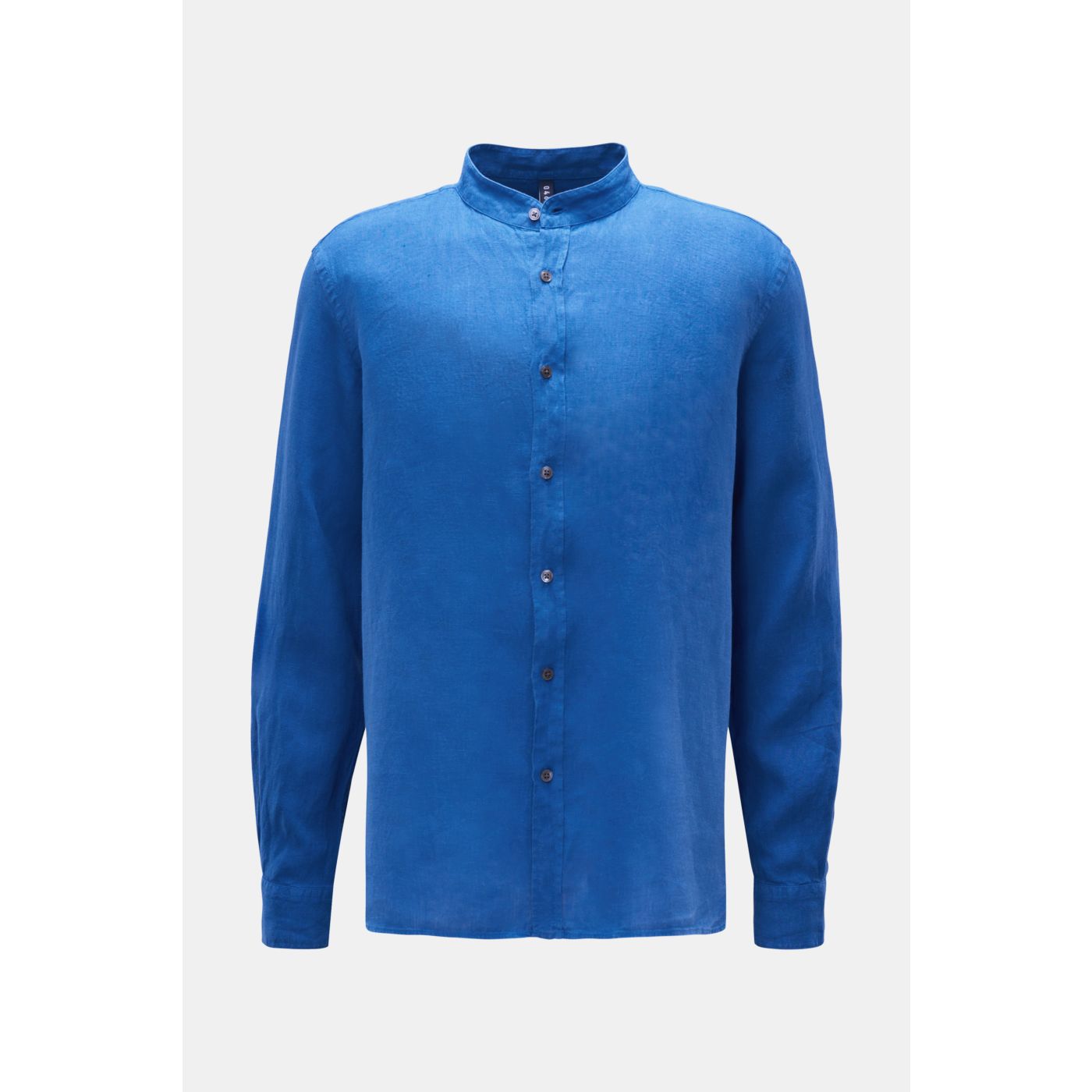 04651/ A TRIP IN A BAG Leinenhemd 'Linen Guru' Grandad-Kragen blau ...