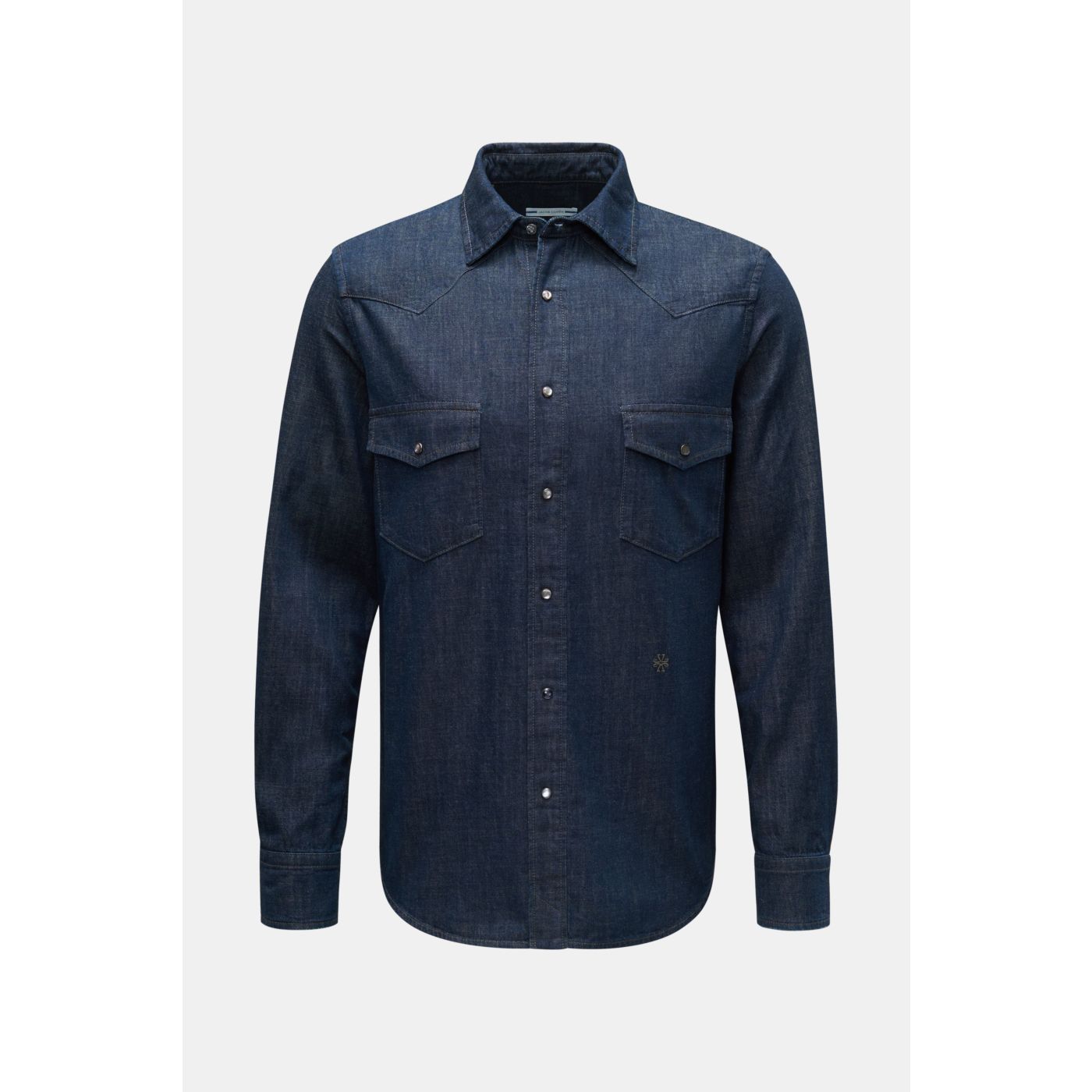 JACOB COHEN Jeanshemd schmaler Kragen dark navy | BRAUN Hamburg