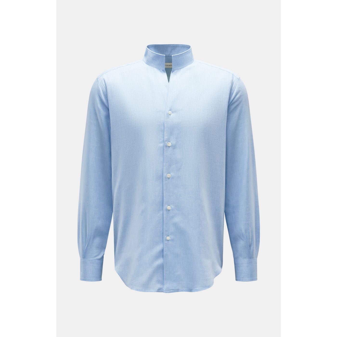 GUGLIELMINOTTI Casual Hemd Grandad-Kragen hellblau | BRAUN Hamburg