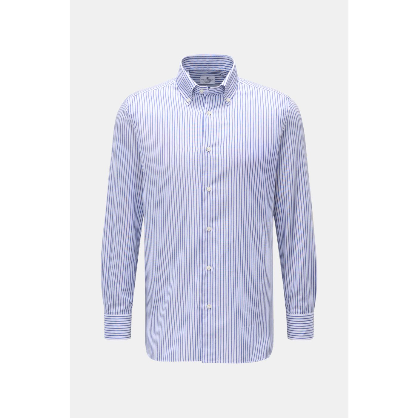 GIAMPAOLO Oxford Hemd Button-Down-Kragen dunkelblau/weiß gestreift ...