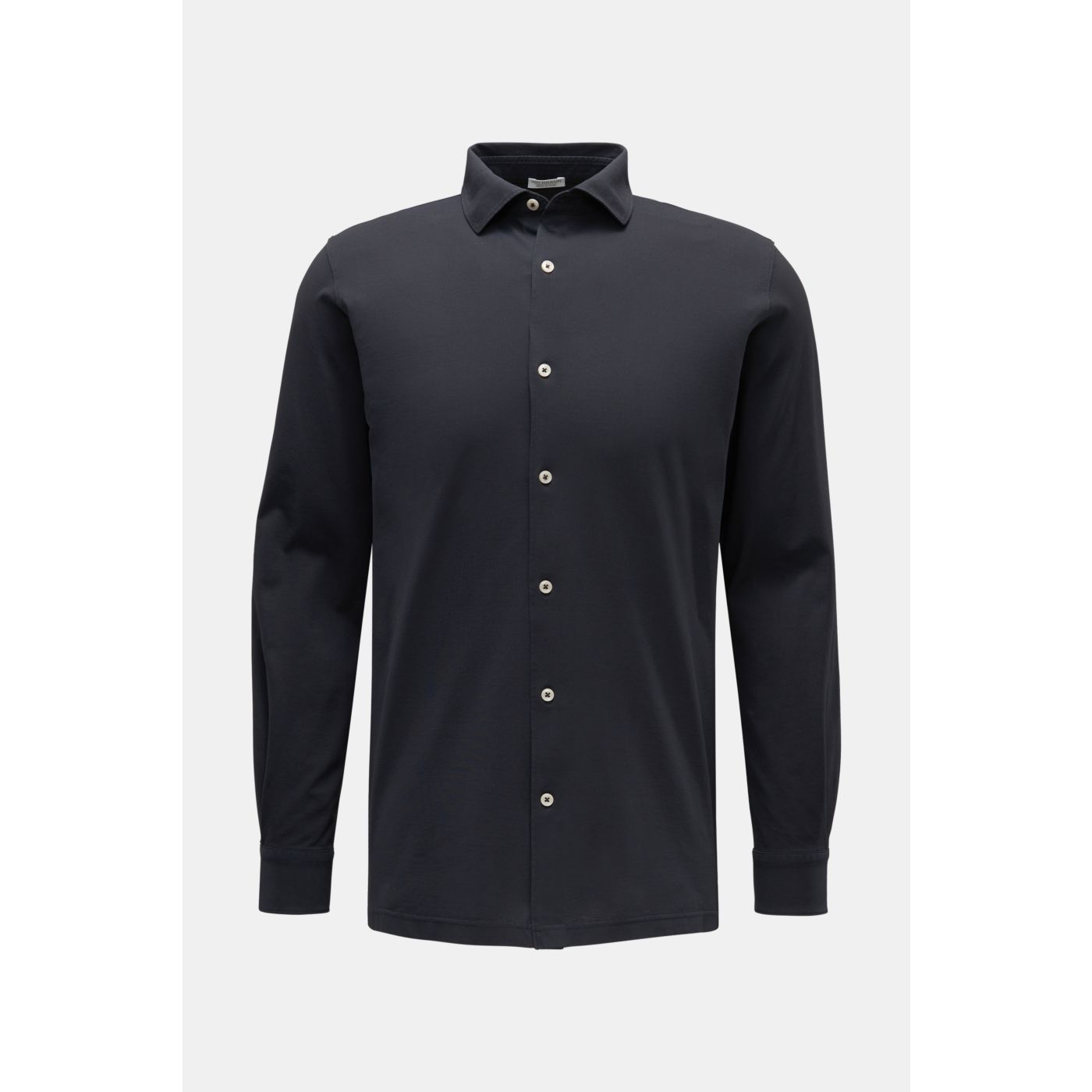 VON BRAUN Casual Hemd schmaler Kragen navy | BRAUN Hamburg