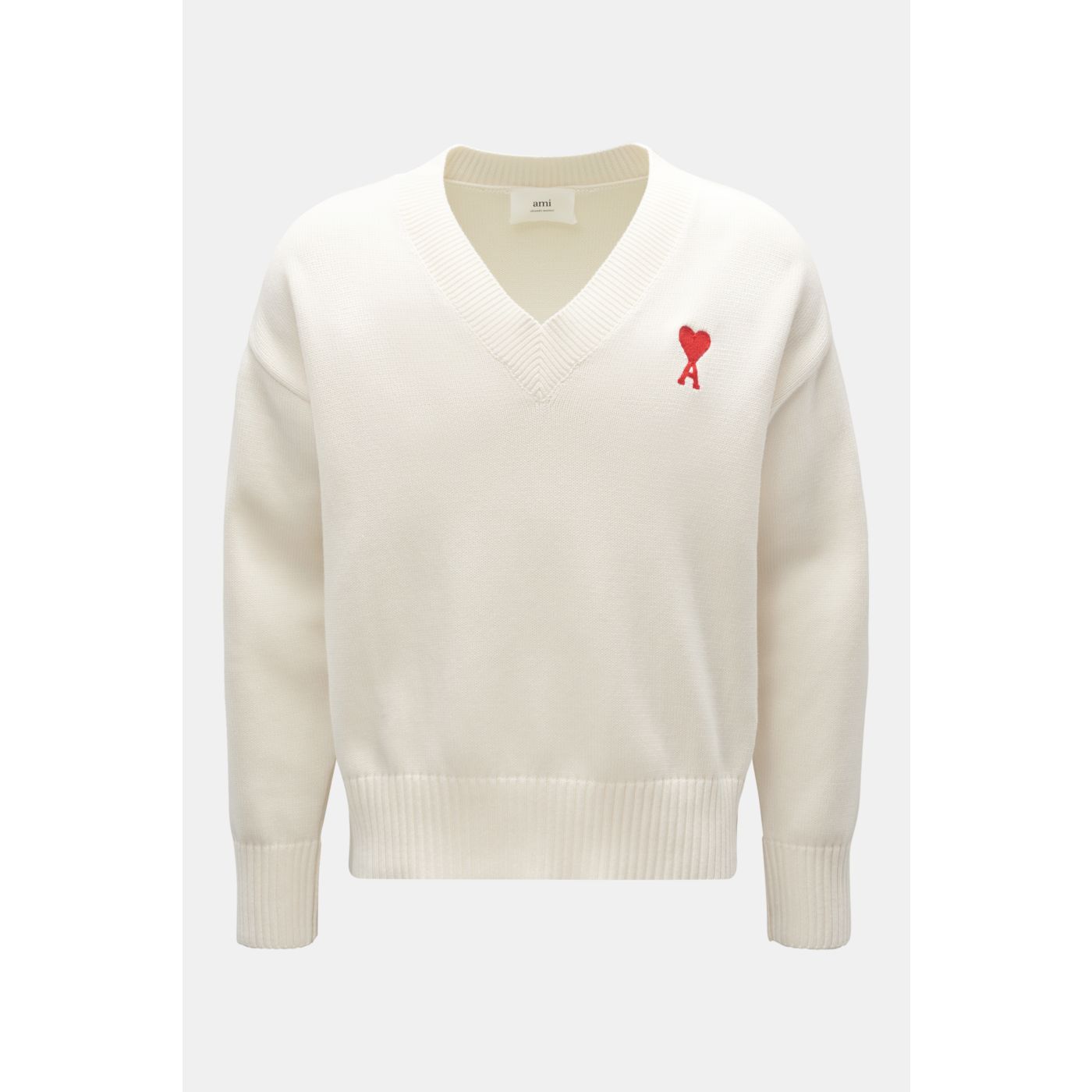 AMI PARIS V-Neck Pullover creme | BRAUN Hamburg