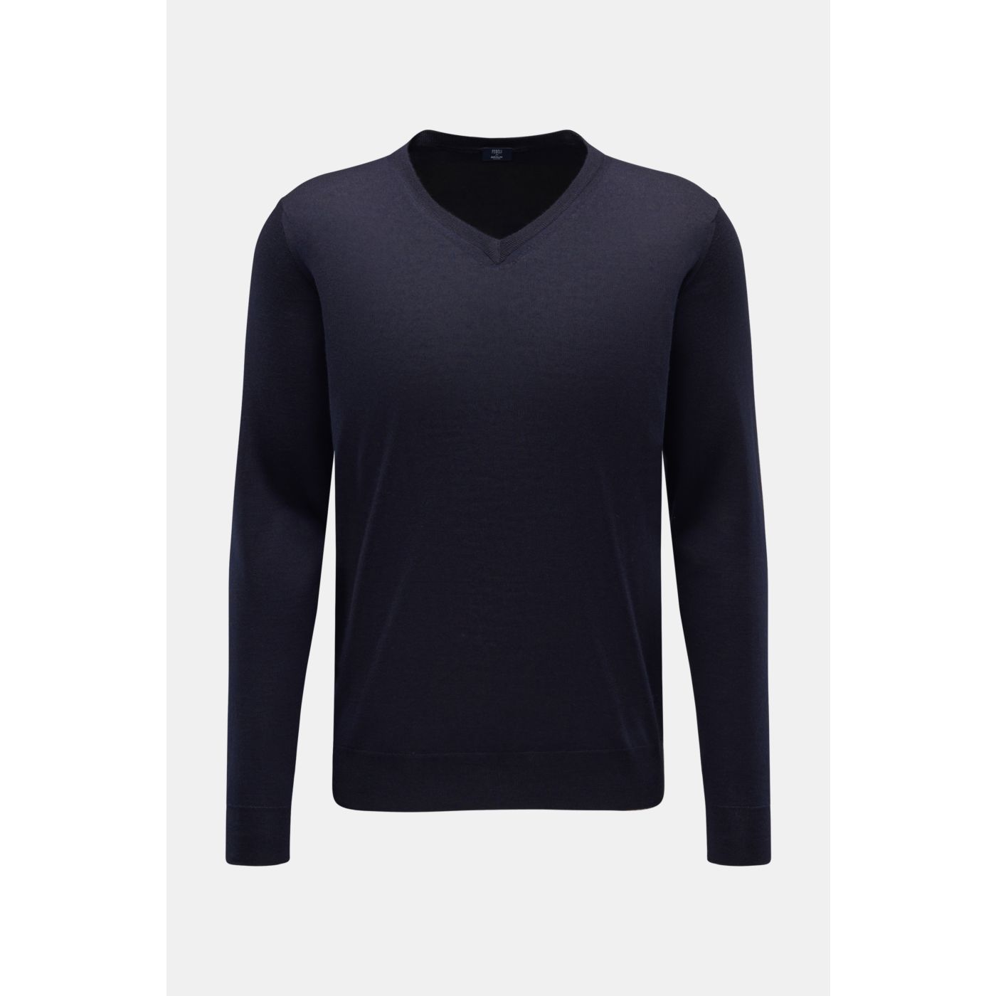 FEDELI Feinstrick V-Neck Pullover navy | BRAUN Hamburg