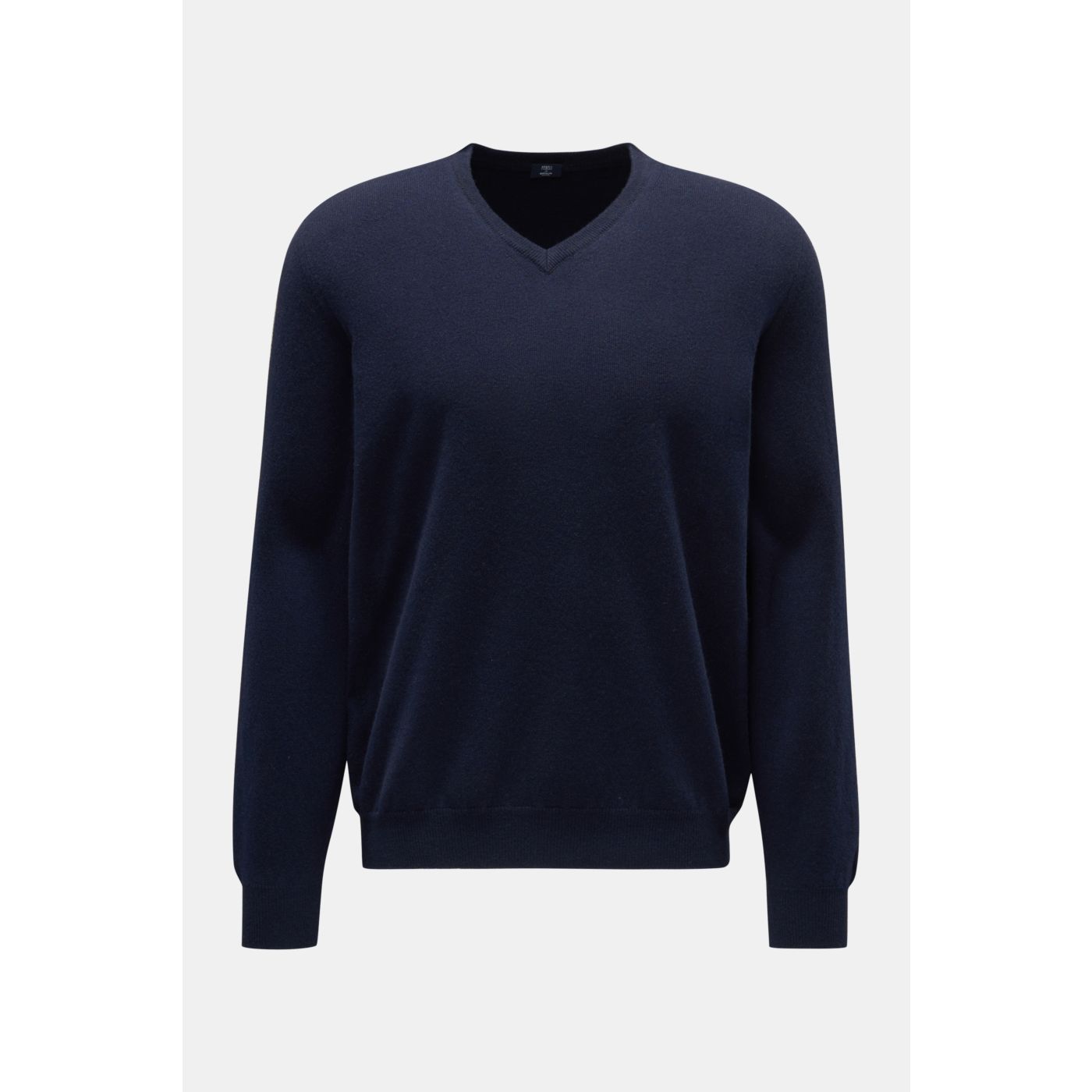 FEDELI cashmere V-neck jumper navy | BRAUN Hamburg