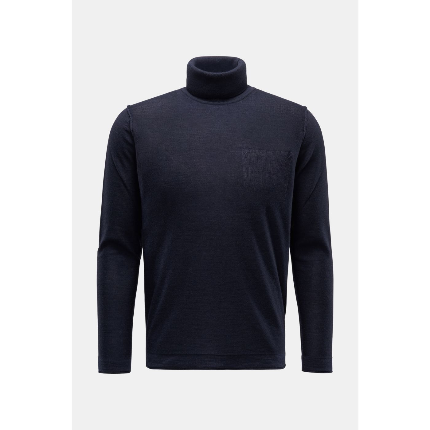WEBER + WEBER merino turtleneck jumper navy | BRAUN Hamburg