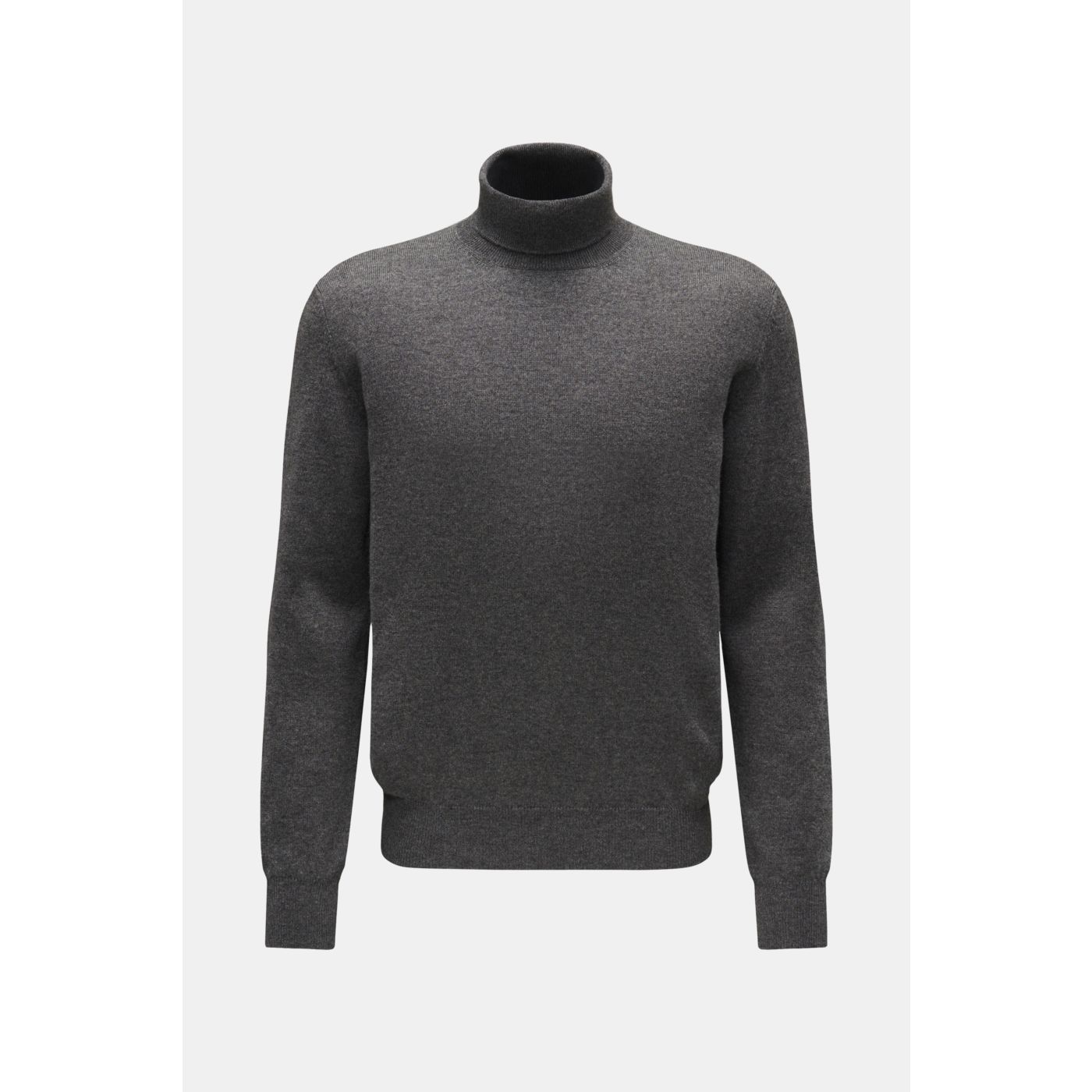 BRUNO MANETTI cashmere turtleneck jumper dark grey | BRAUN Hamburg