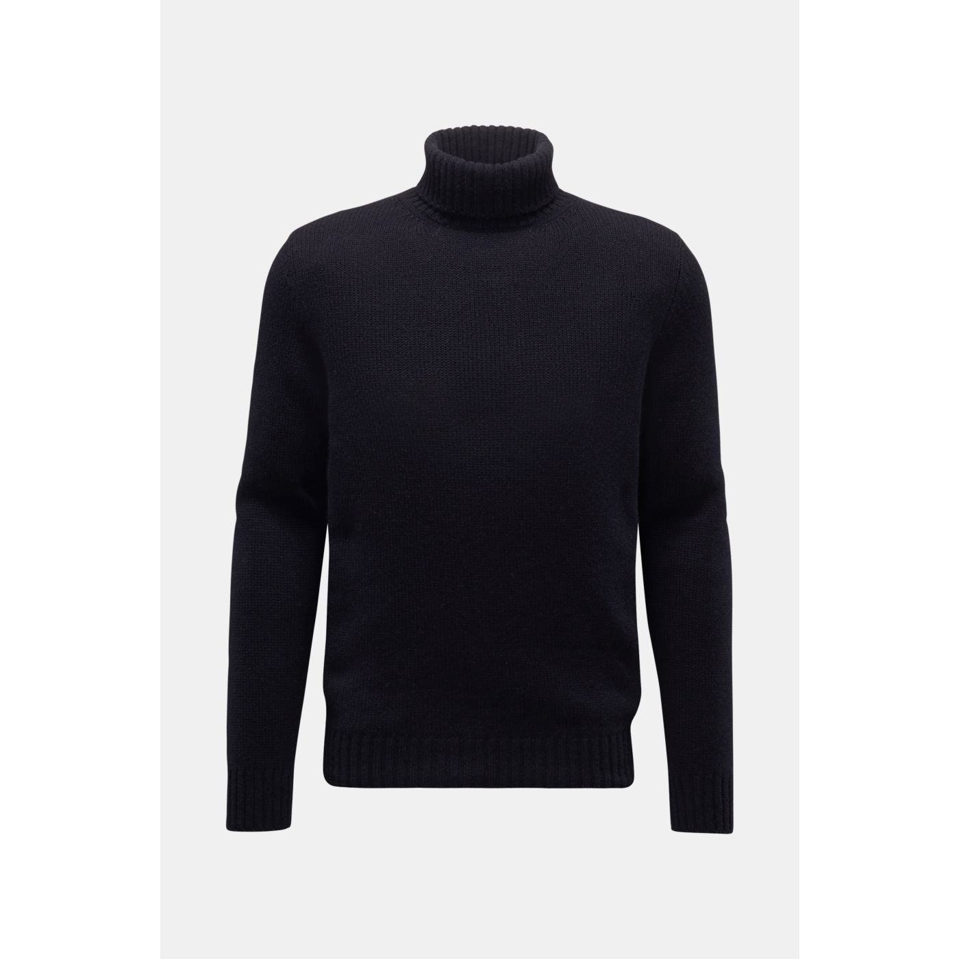 BRUNO MANETTI cashmere turtle-neck jumper dark navy | BRAUN Hamburg